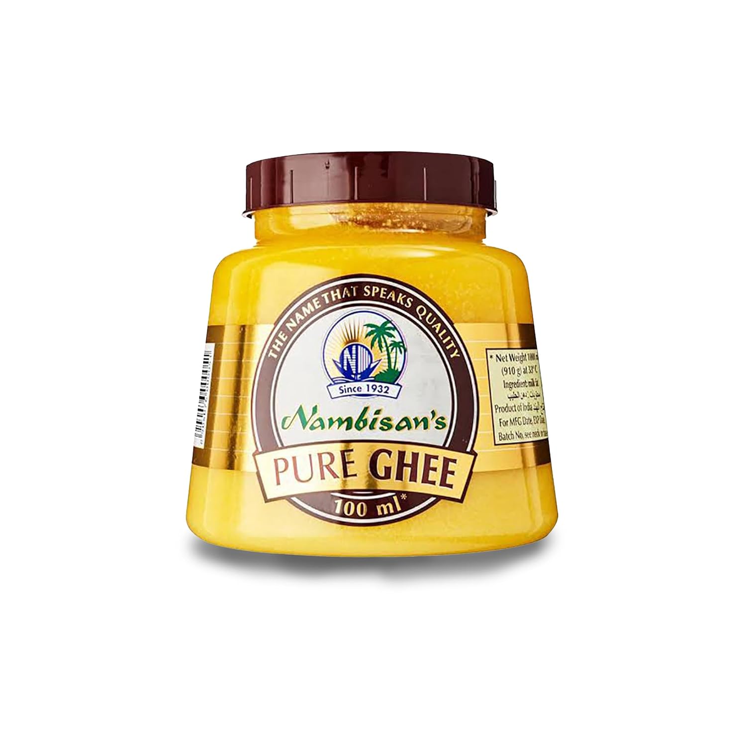 Nambisan's Pure Ghee, 100ml Pet Jar : Amazon.in: Grocery & Gourmet Foods