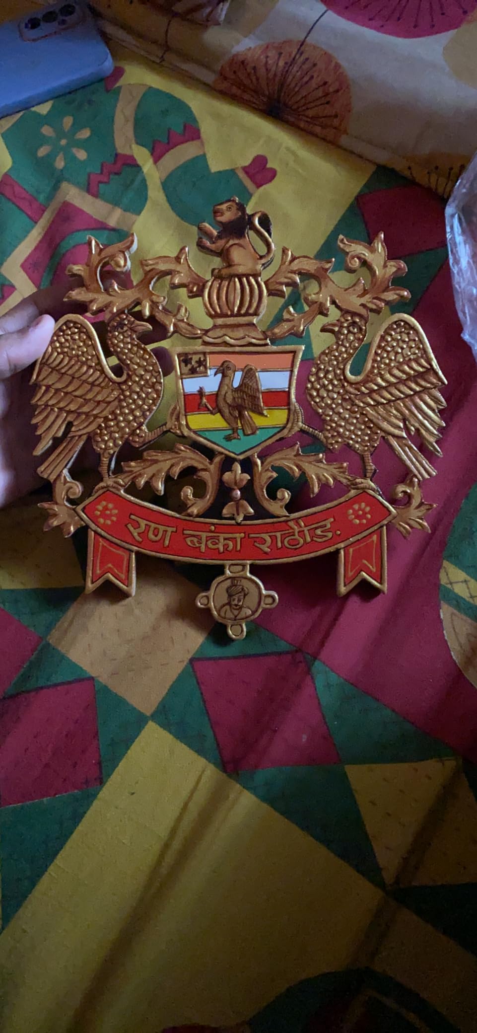 Surya Handicrafts Standard Rajput Ran Banka Logo Monogram Hand Painted ...