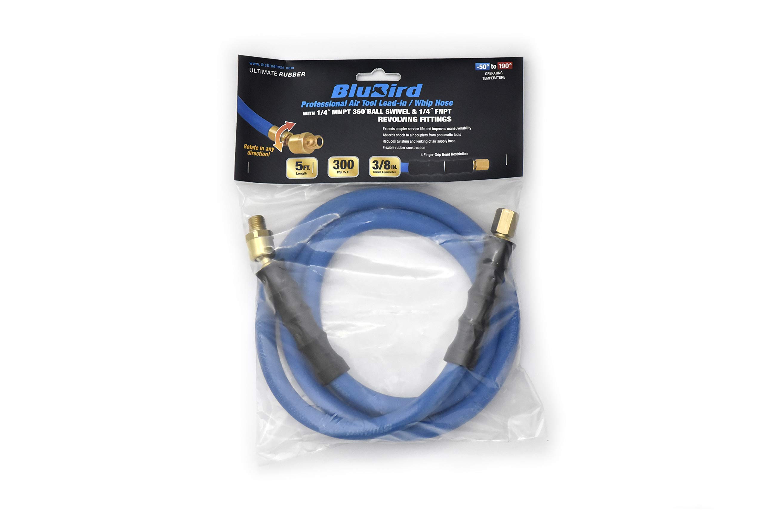 Snapklik.com : BBSR3805 3/8 X 5 Rubber Air Snubber Hose, 100% Rubber ...
