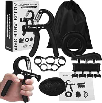 Amazon.co.jp: MIOBER Hand Grip Strengthener, Wrist Strengthener Kit ...
