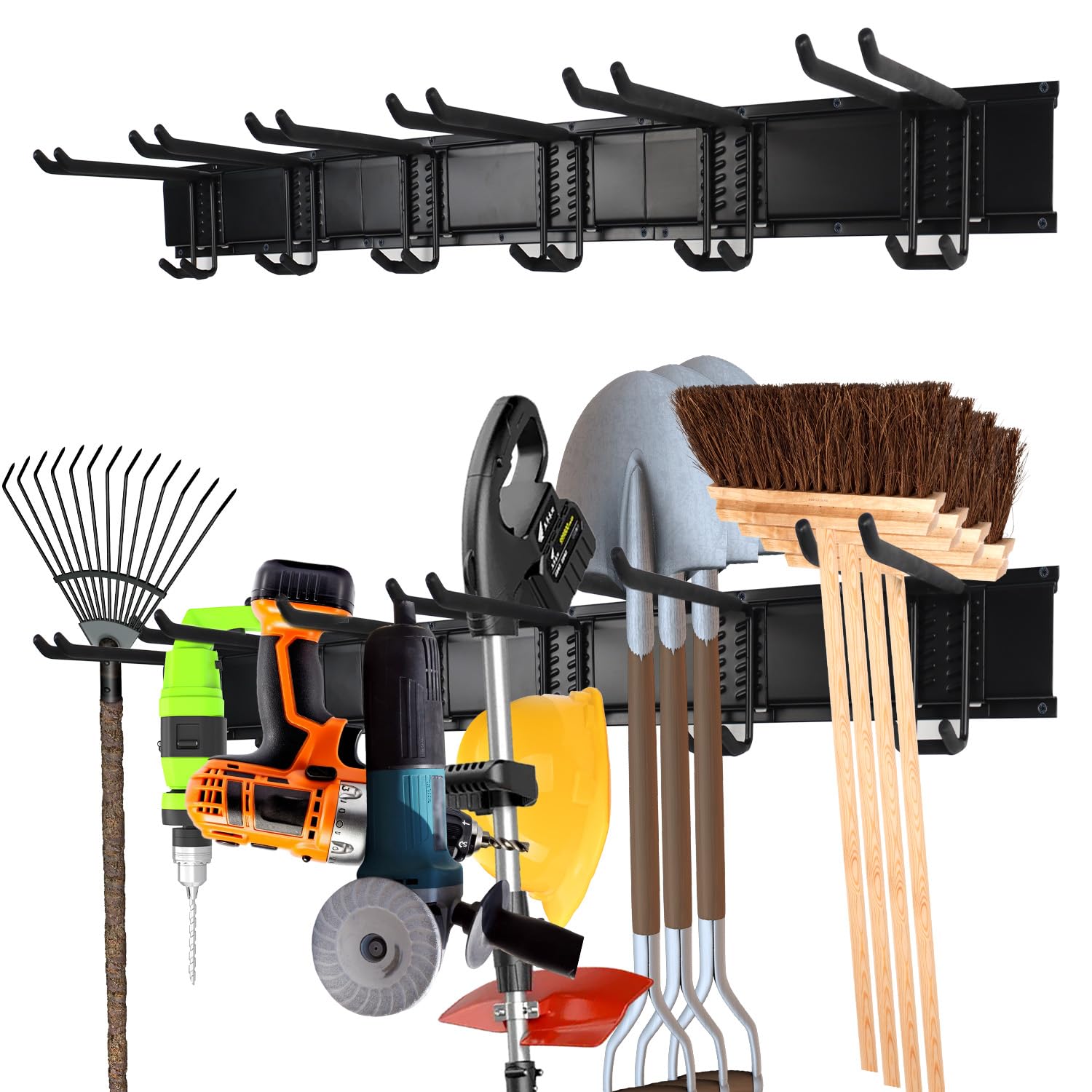 Amazon.com: Mixiflor Wall Mount Tool Storage Rack, Heavy Duty Wall ...