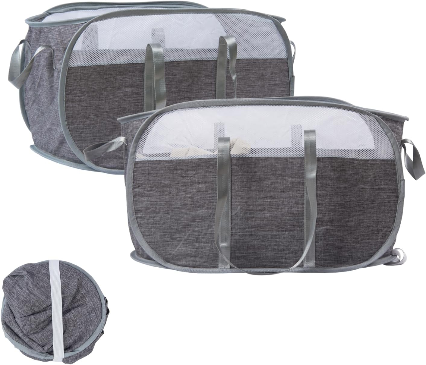 HEDONLEE Collapsible Laundry Basket, Foldable Pop Up Laundry Hamper ...