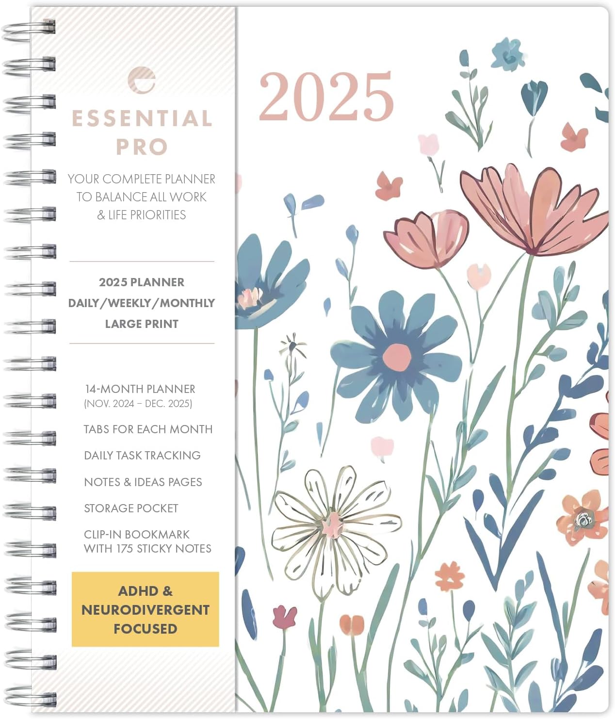 Amazon.com : 2025 Daily & Monthly Planner, One Page Per Day, January ...