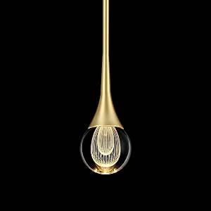Amazon.com: MOTINI 1-Light Teardrop Crystal Pendant Light in Gold ...