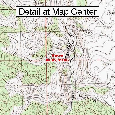 Amazon.com : USGS Topographic Quadrangle Map - Dayton, Nevada (Folded ...