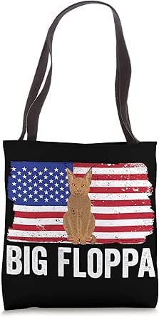 Amazon.com: Big Floppa Caracal Cat Meme USA Flag Patriotic Tote Bag ...