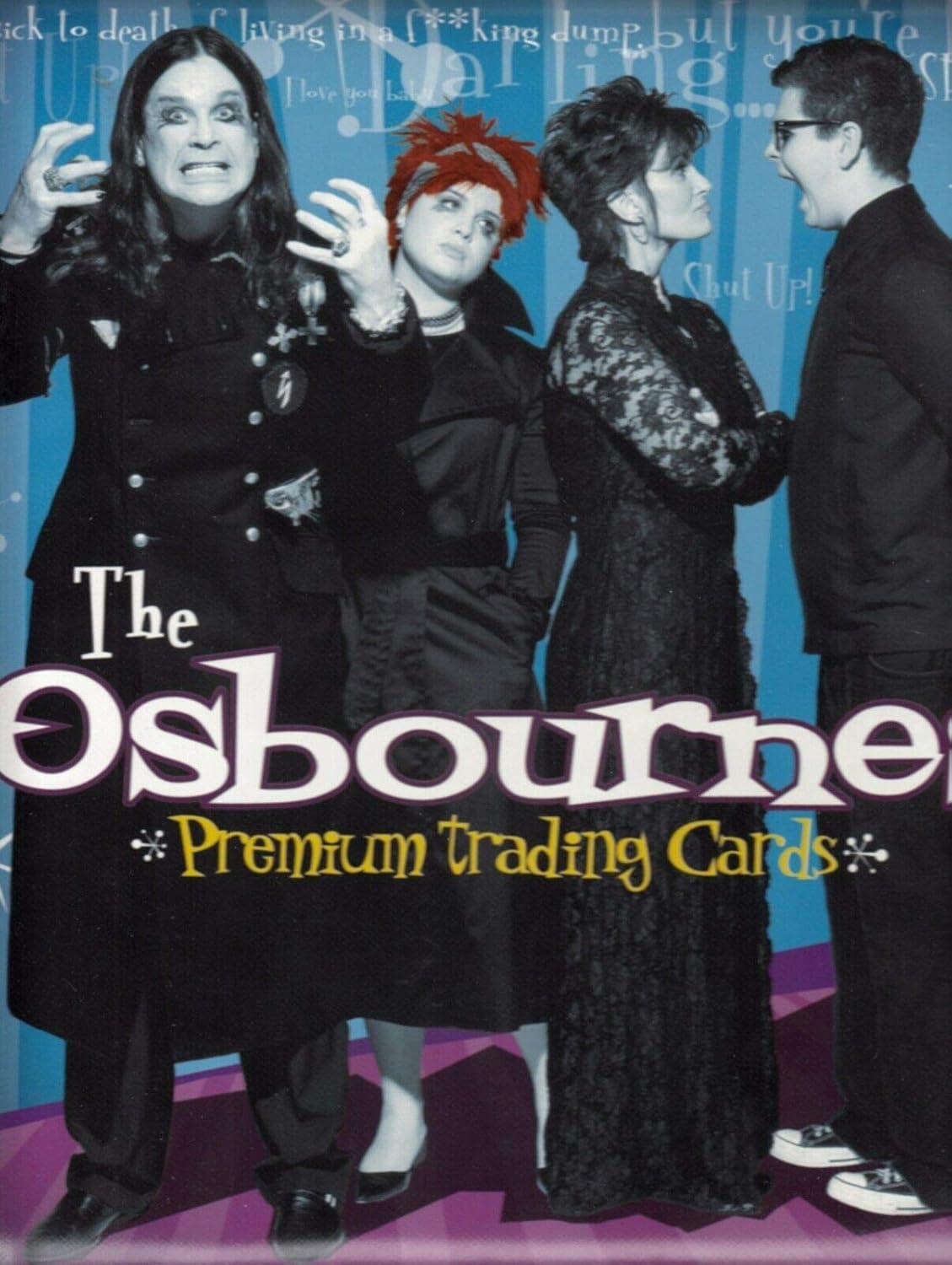 THE OSBOURNES 2002 INKWORKS ALBUM BINDER, PAGES & COMPLETE BASE CARD ...
