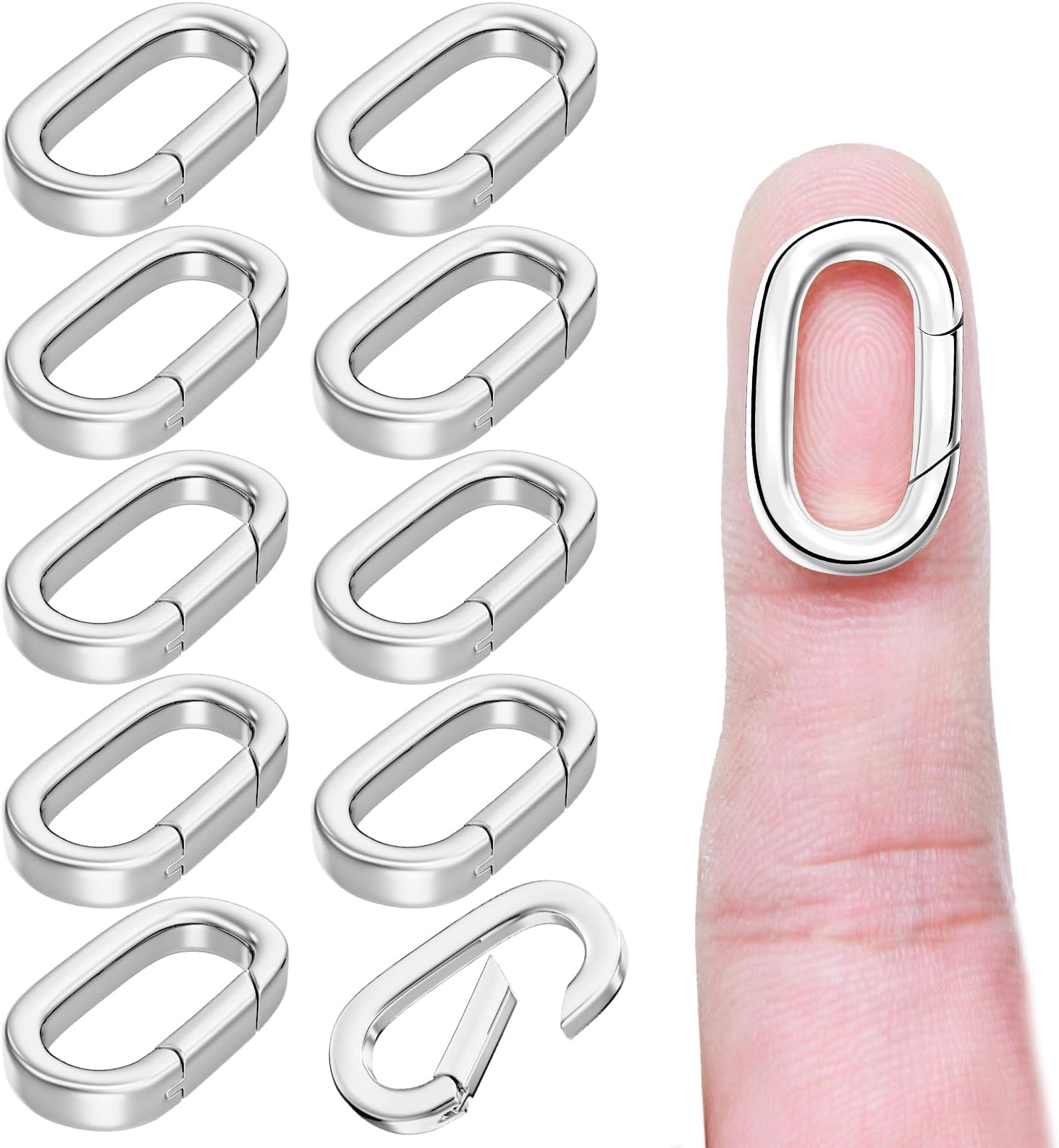 Amazon.com: HLTOO 15PCS Spring Claps Connector, Metal Jewelry Clasps ...