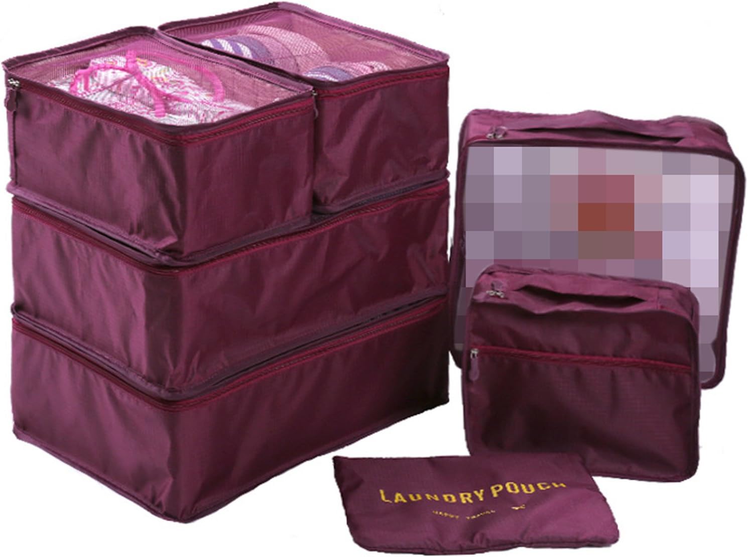 Amazon.com: Cicilin Packing Organizers 7pcs Packing Cubes Travel ...