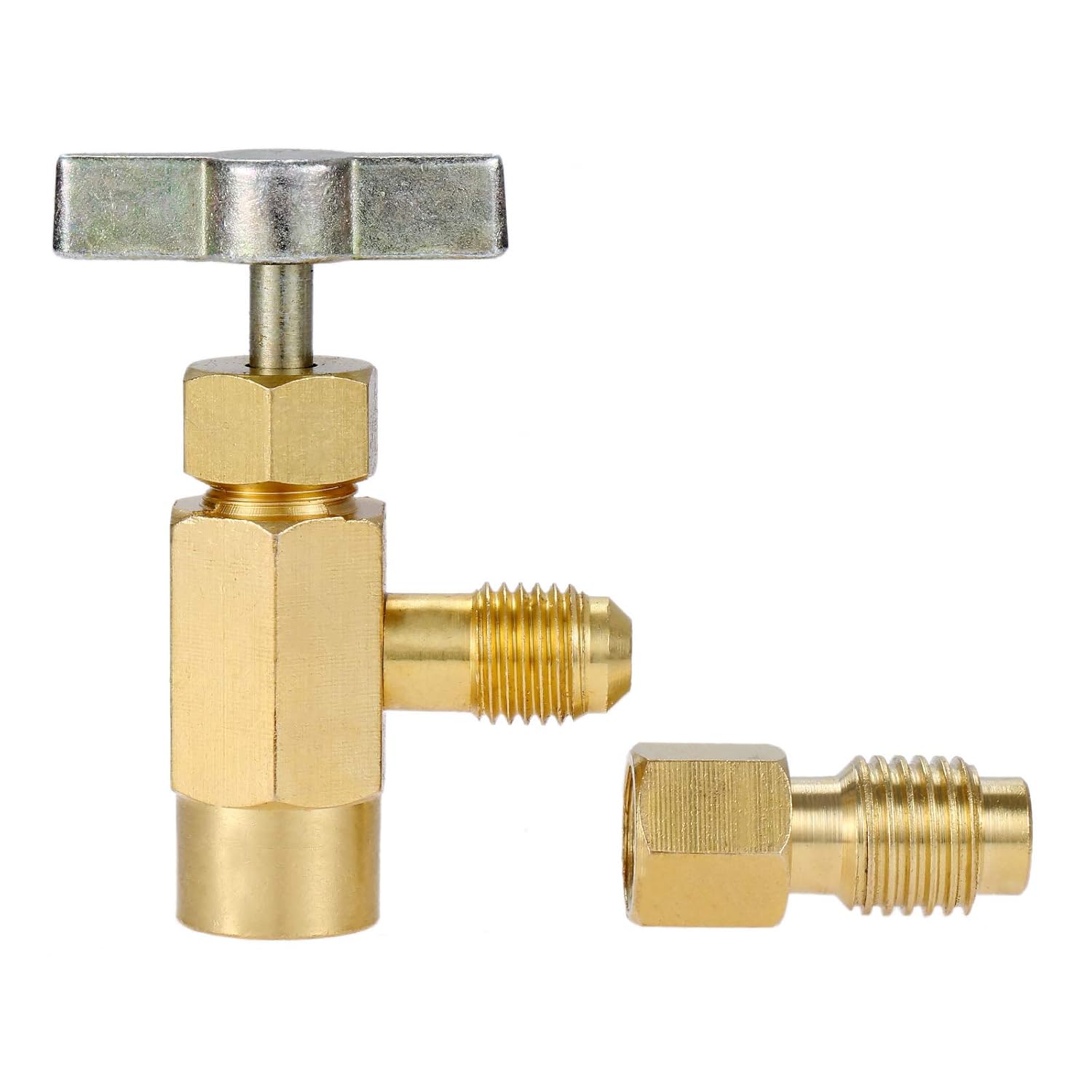 R134A Can Tap Refrigerant Dispenser with Tank Adapter, 1/4’’ Male Port ...