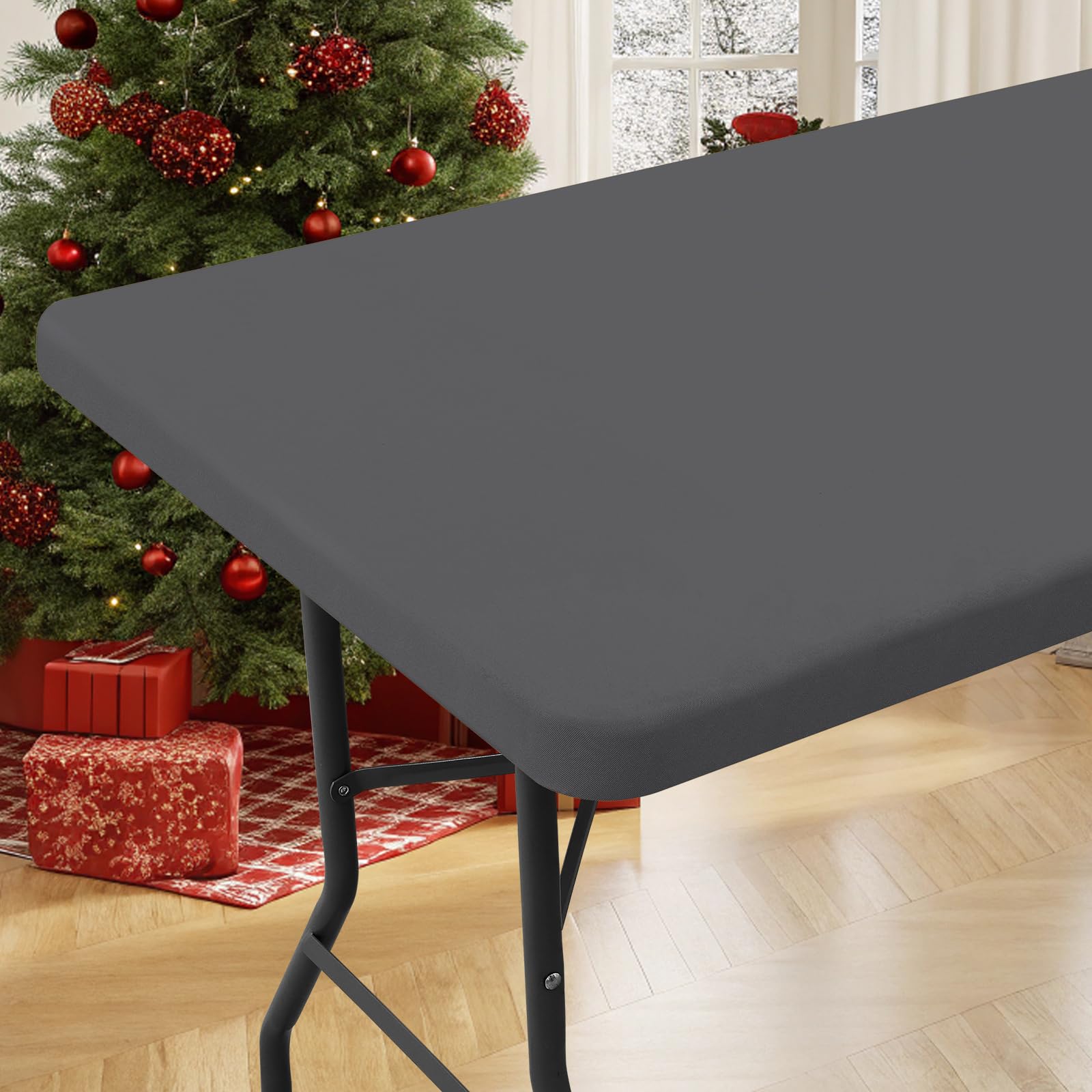 Amazon.com: Moosfor Spandex Picnic Table Cloth, Elastic Fitted ...