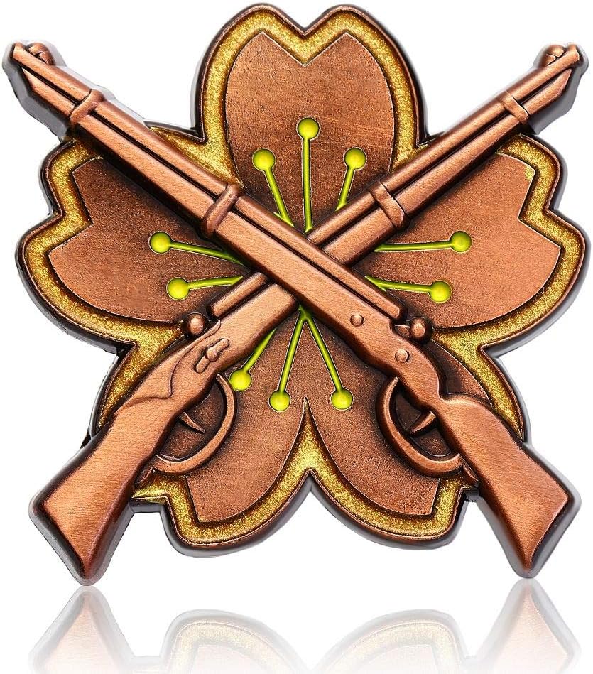 Amazon.co.jp: Don Flyee レプリカ 大日本帝国 旧日本陸軍 小銃射撃徽章 ピンバッジ ビンテージ加工 バタフライクラッチ 合金製 C0007 : おもちゃ
