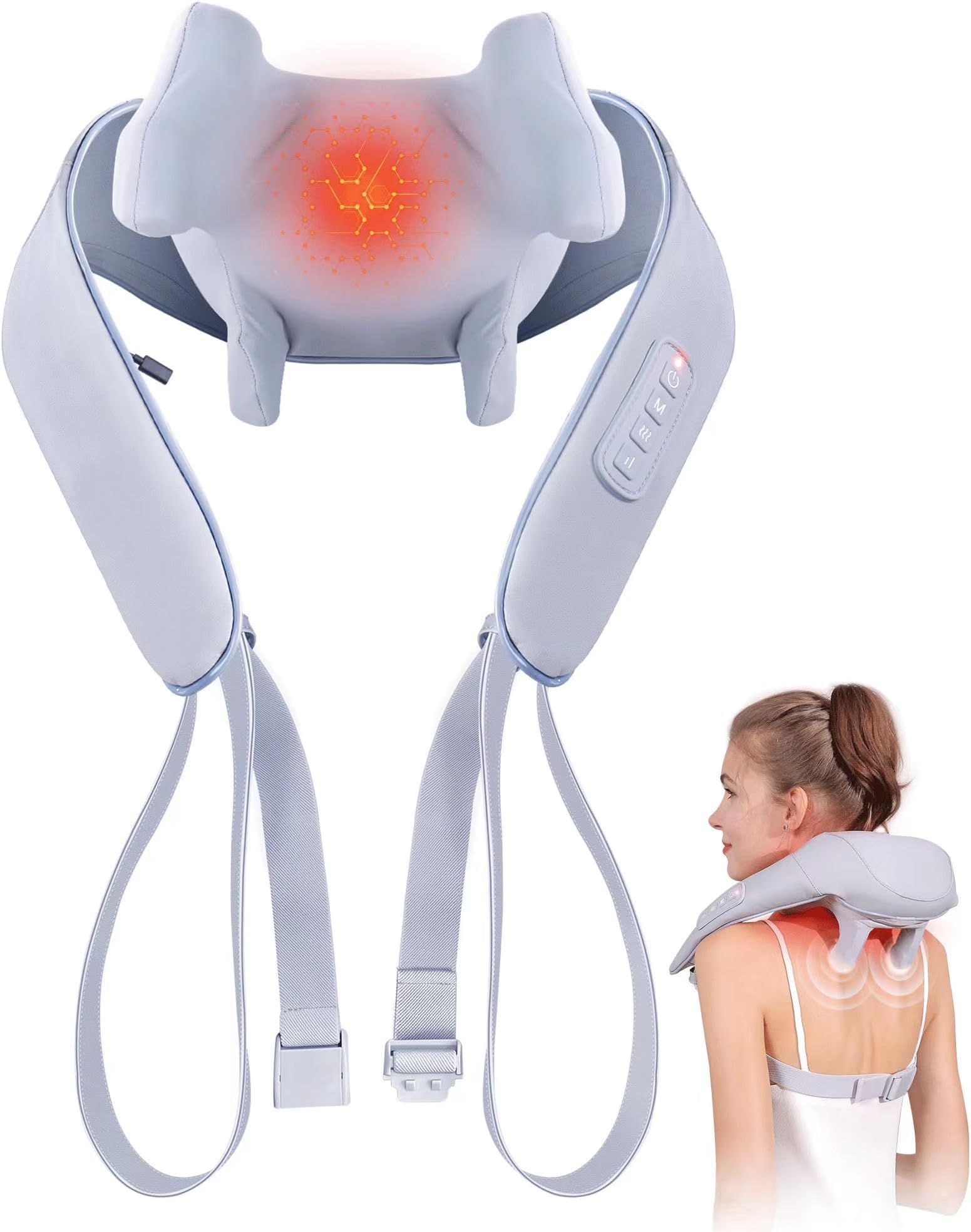 Amazon.com: MASGRE Neck Massager for Pain Relief Deep Tissue, Massager ...