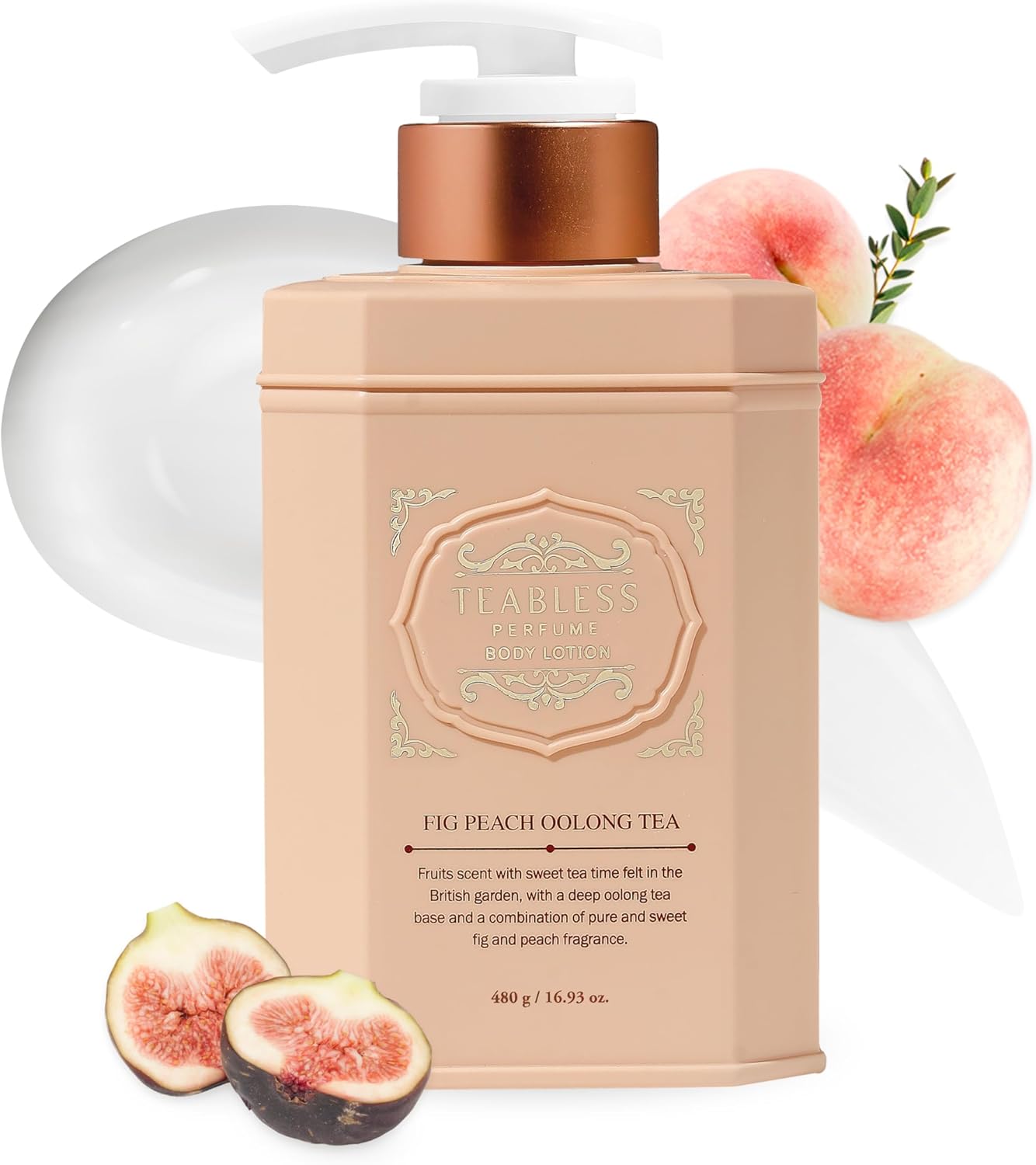 Amazon | (ティーブレス)TEABLESS パフューム ボディローション フィグ ピーチ ウーロンティーの香り 480ml | teabless | ボディローション・ミルク 通販