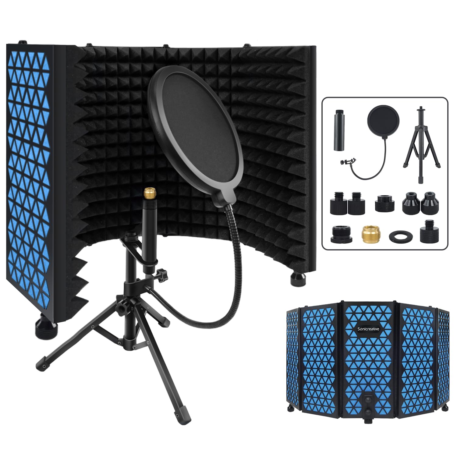 Snapklik.com : Sonicreative Blue Studio Recording Microphone Isolation ...