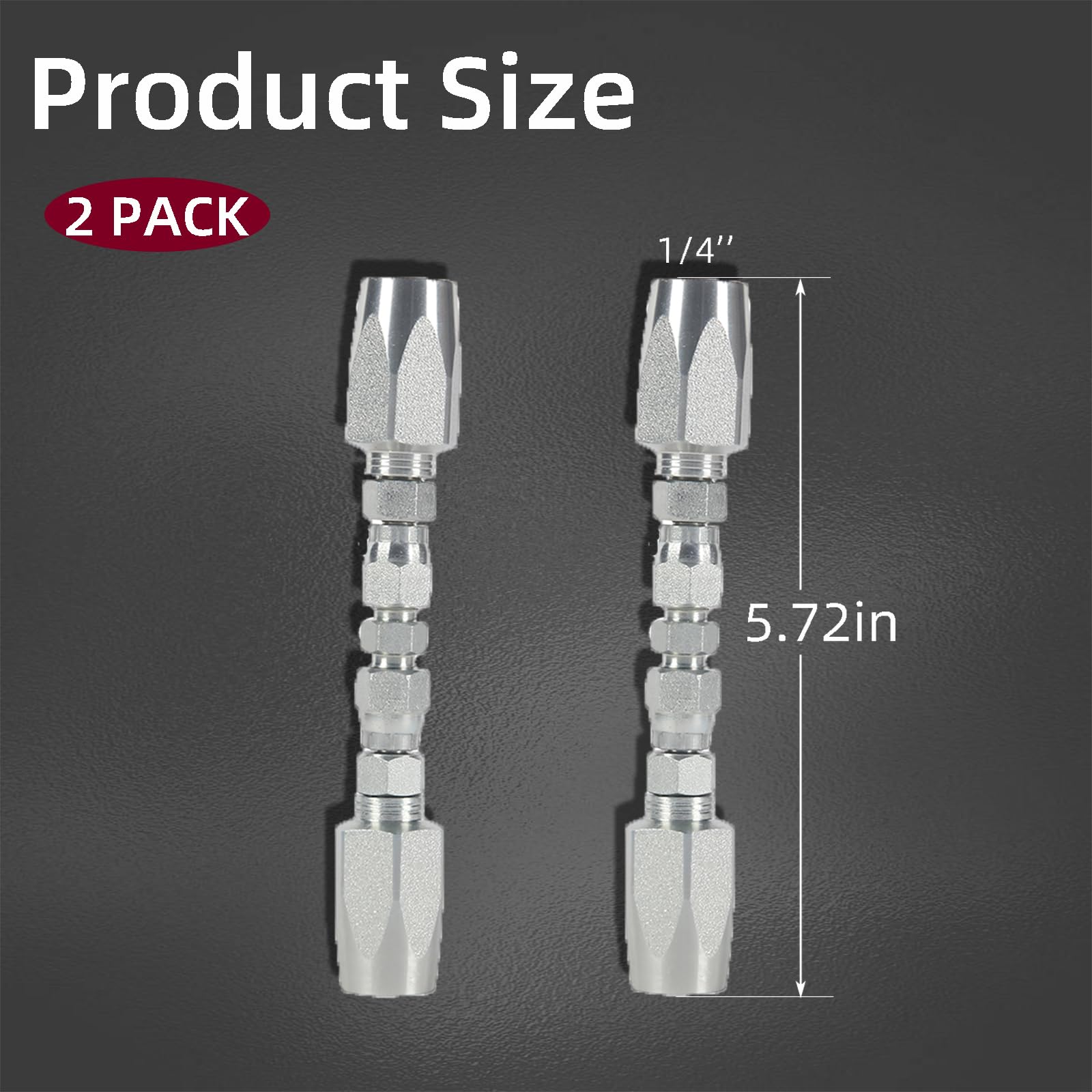 Snapklik.com : Ohiyoo 2 Pack 1/4" Hydraulic Hose Field Repair Kit 1/4 ...