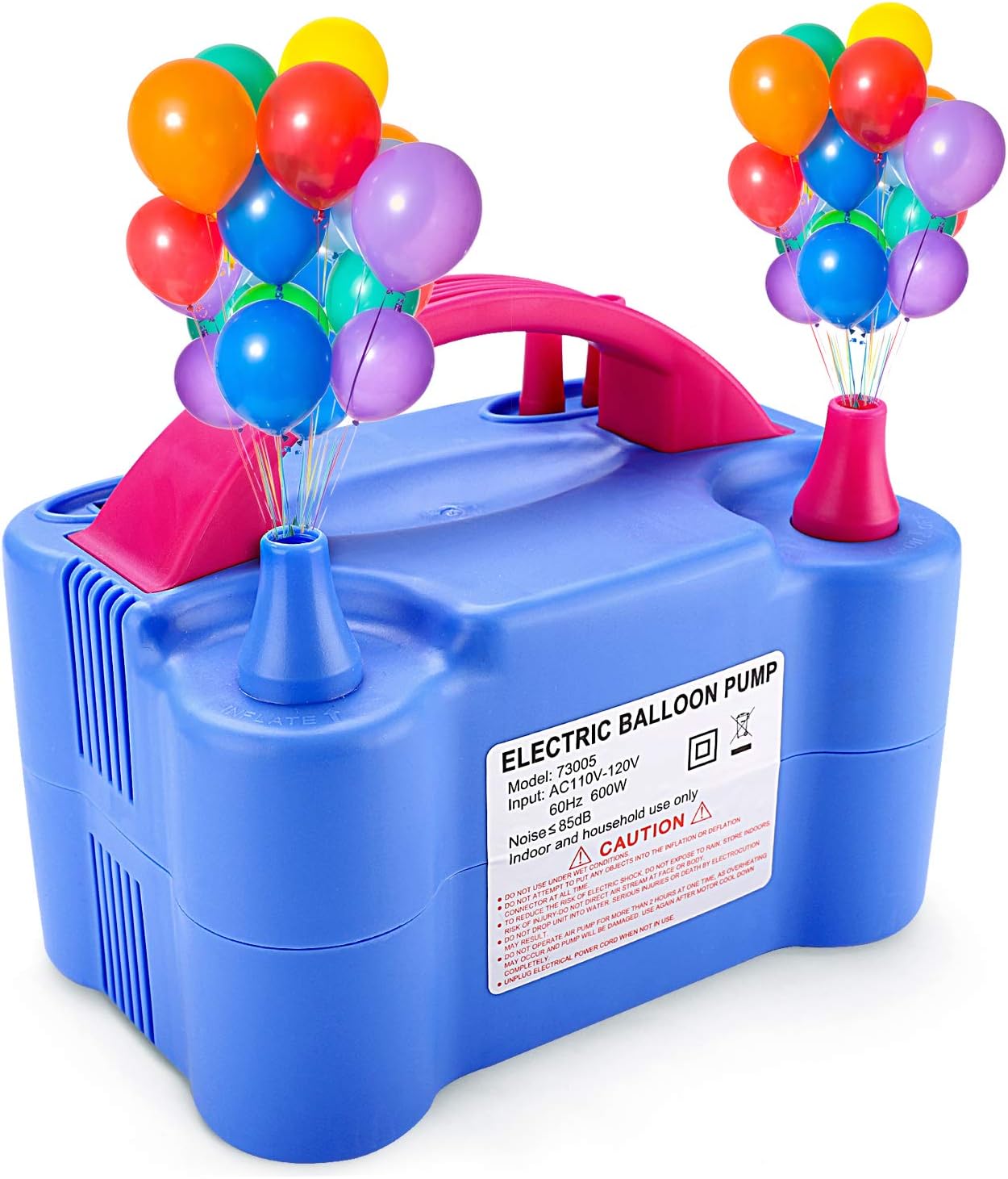 Amazon.com: MESHA Electric Balloon Pump, Dual-Nozzle Portable Balloons ...
