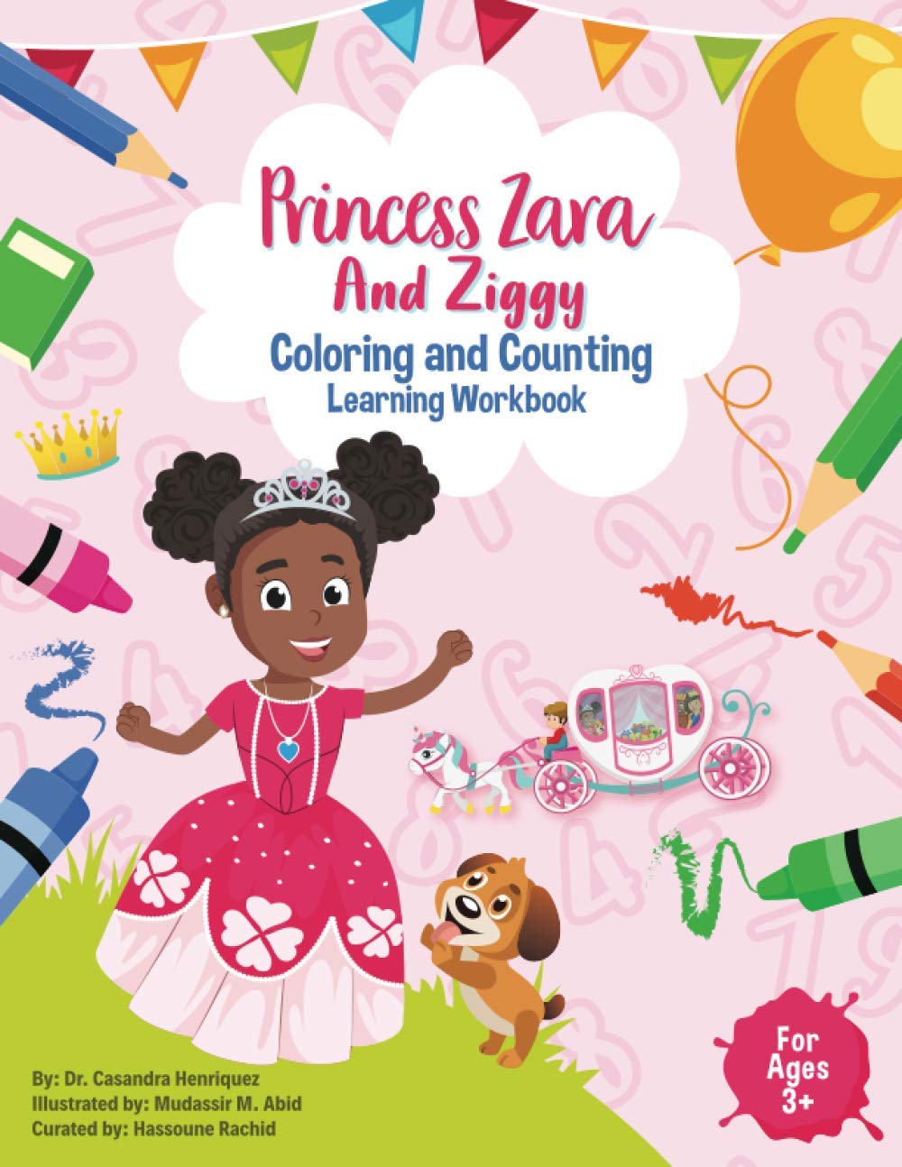 Princess Zara and Ziggy Coloring and Counting Learning Workbook ...