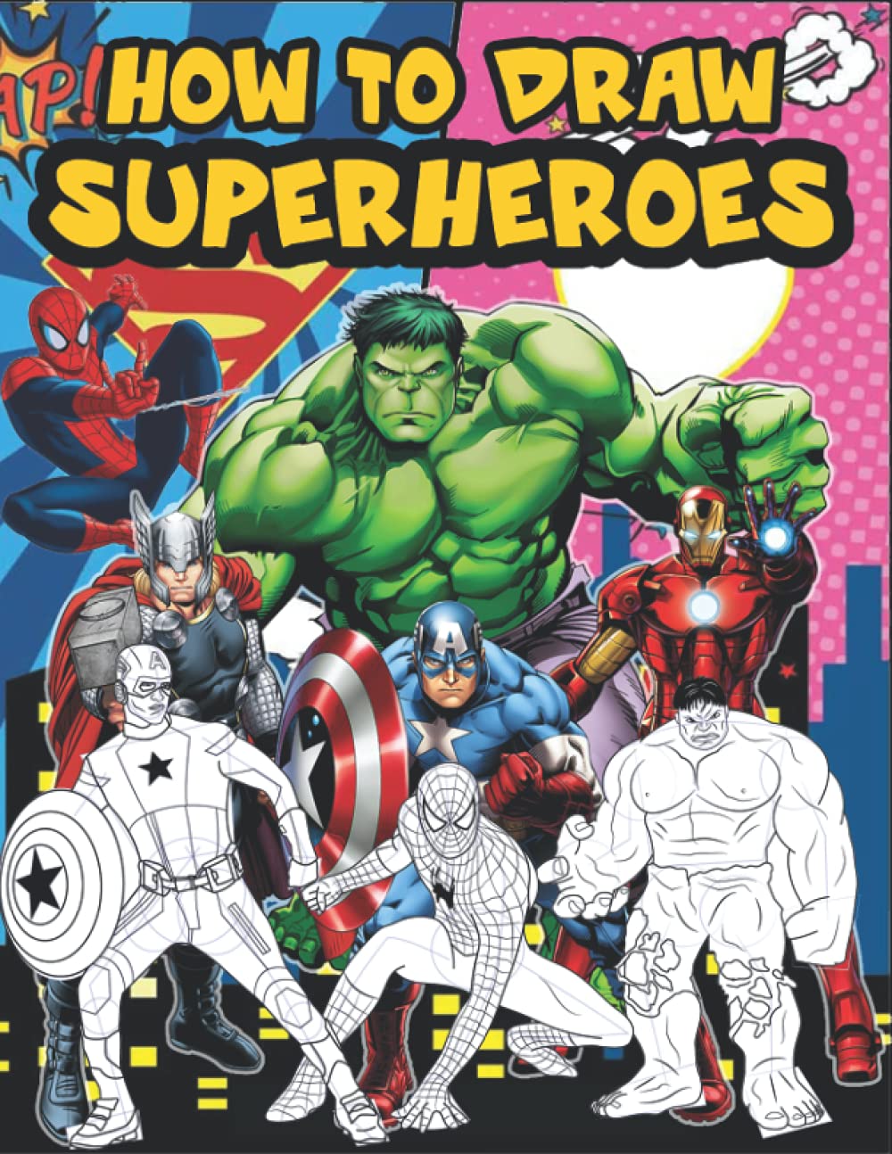 Buy How To Draw Superheroes: Fun Drawing Book for Kids with Famous ...