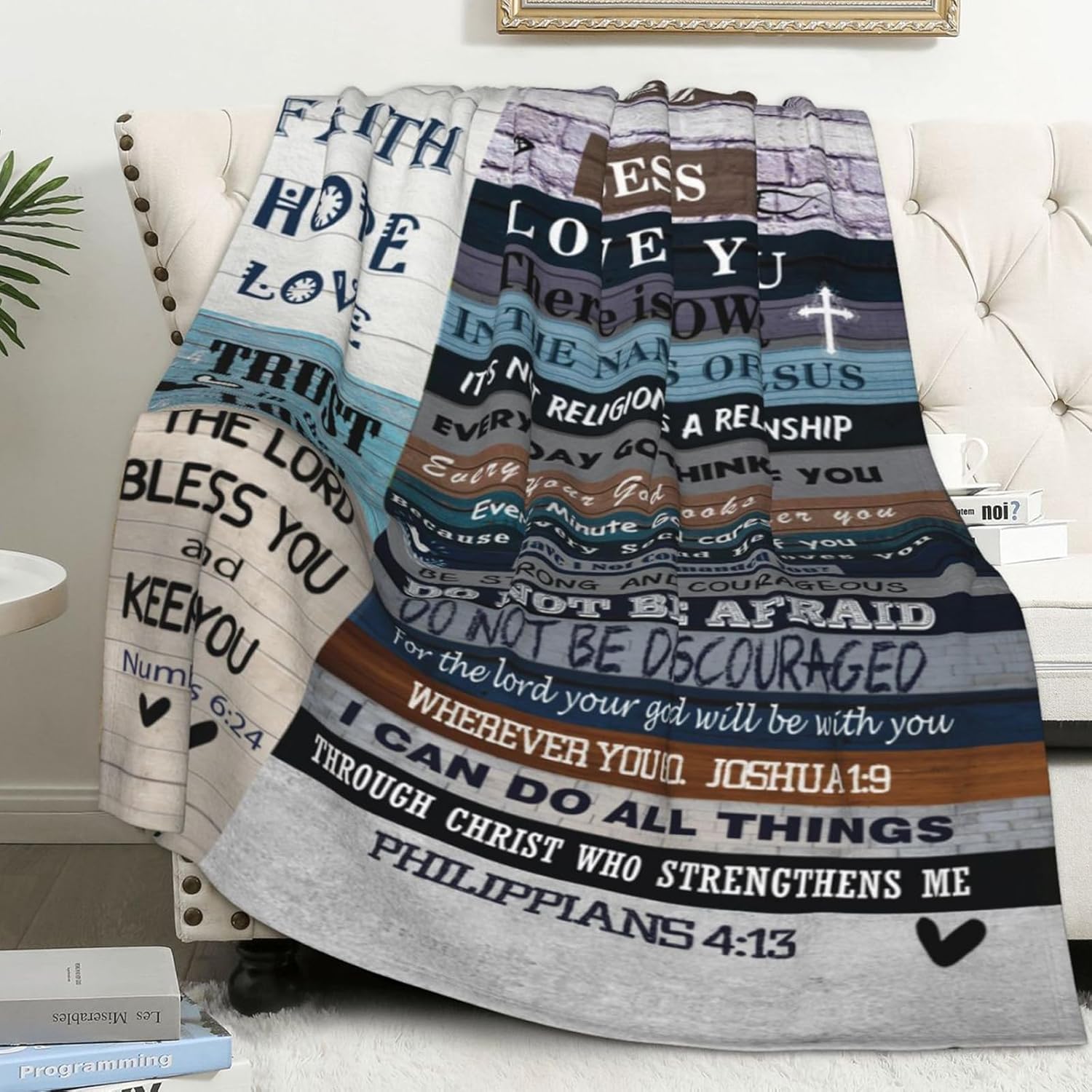 Amazon.com: AUIVTY Christian Blanket Birthday Gifts for Women Men ...