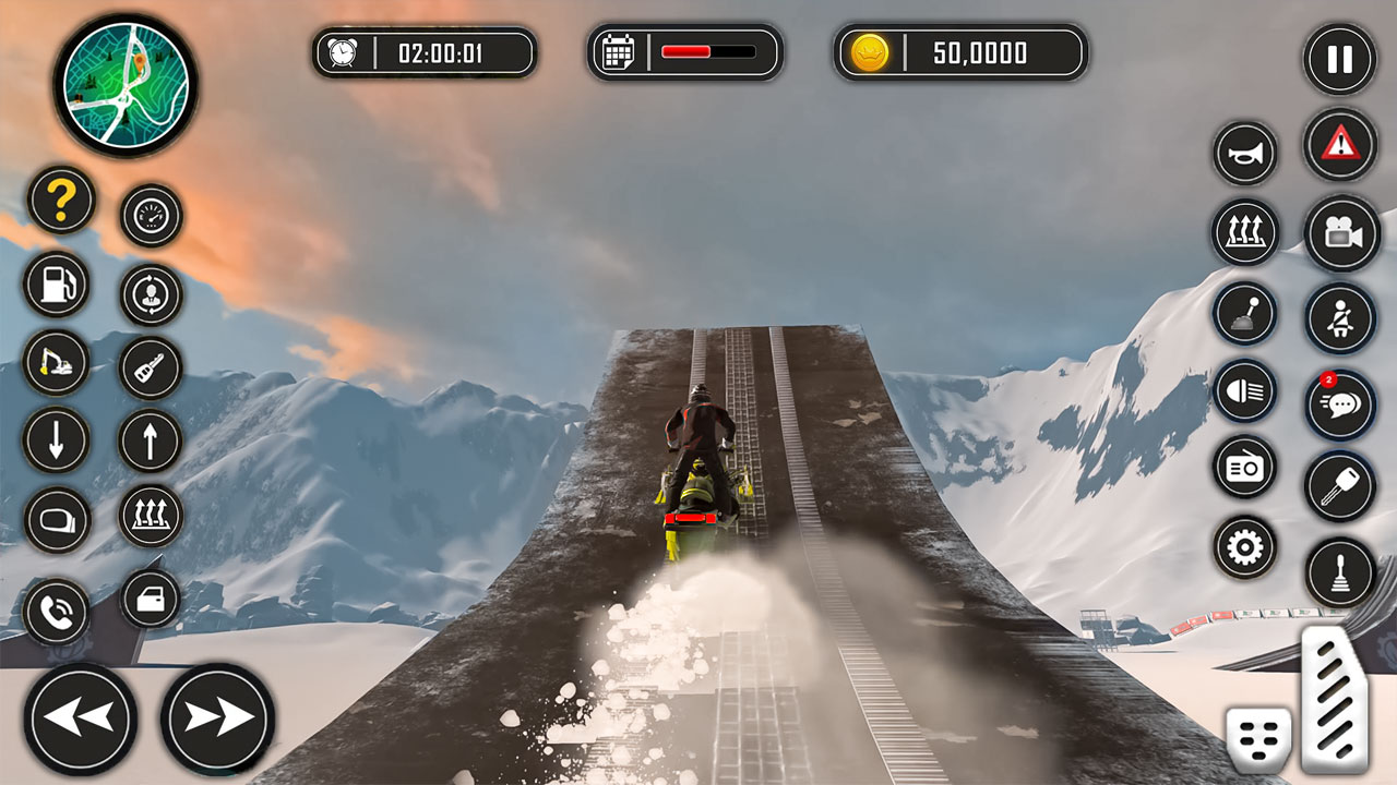 Snow Bike Championship Offroad Motorcycle Games: Snowmobile Bike Stunt ...