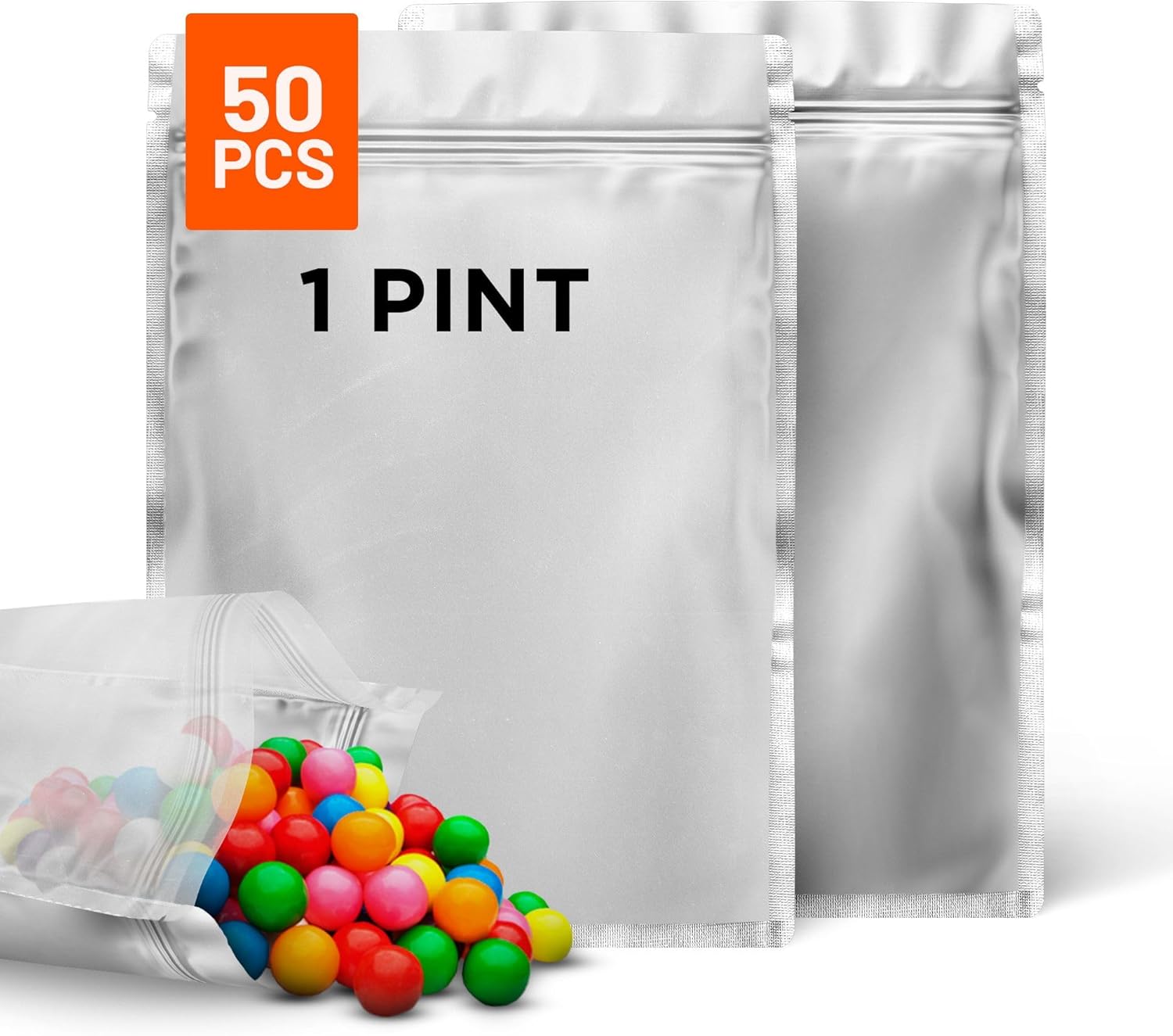 Amazon.com: 50pc- 1 Pint (6x9 inch) Mylar Bags - 10 Mil Thick - Smell ...