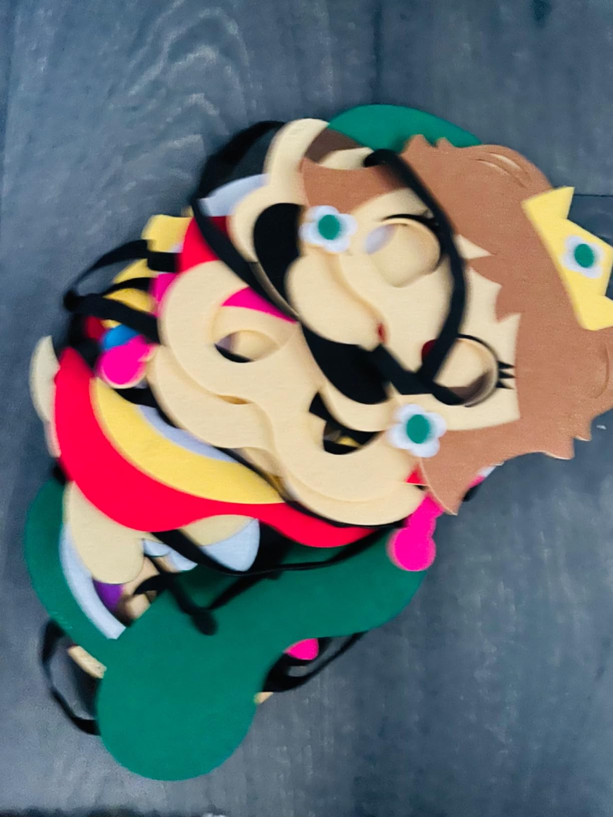 12Pcs Mario Mask, Birthday Cosplay Character Mario Masks, Cosplay Party ...