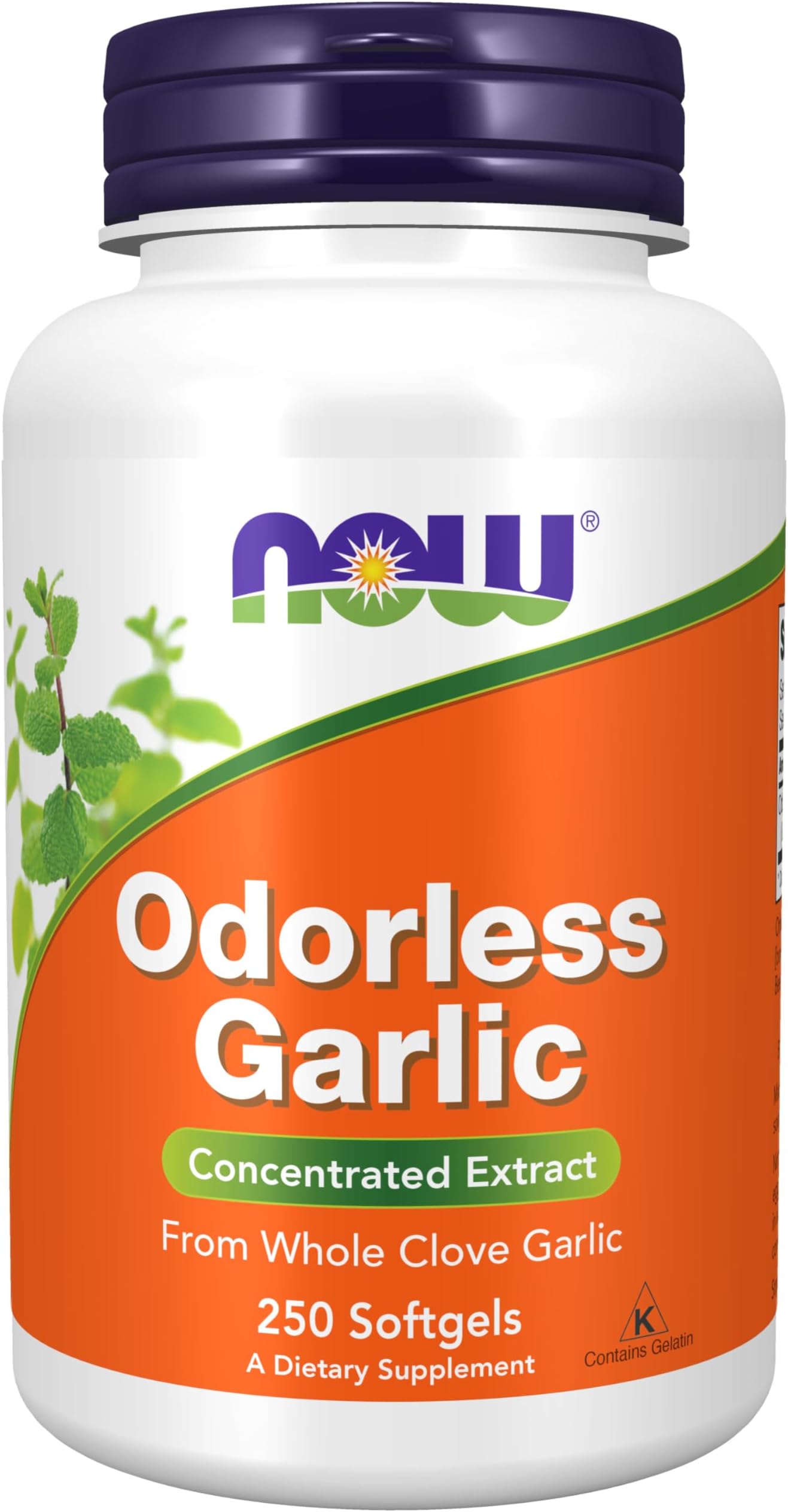 Amazon.com: NOW Odorless Garlic Original, 250 Softgels (Pack of 2 ...
