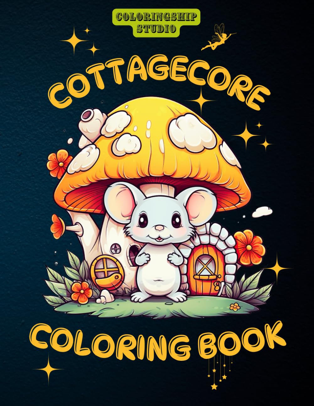 Amazon.com: Cottagecore Coloring Book: Whimsical Stress Relieving ...