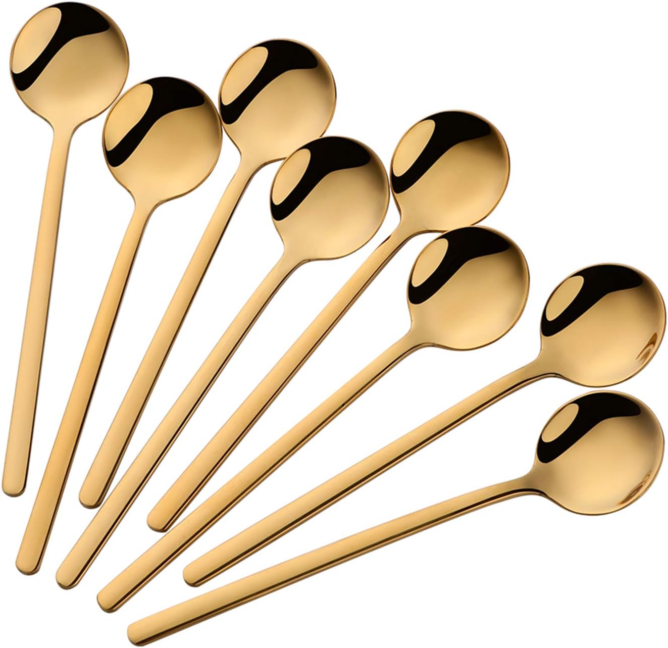 Amazon.com: Espresso Spoons Set of 8, Poylim Cute Small Coffee Spoons ...