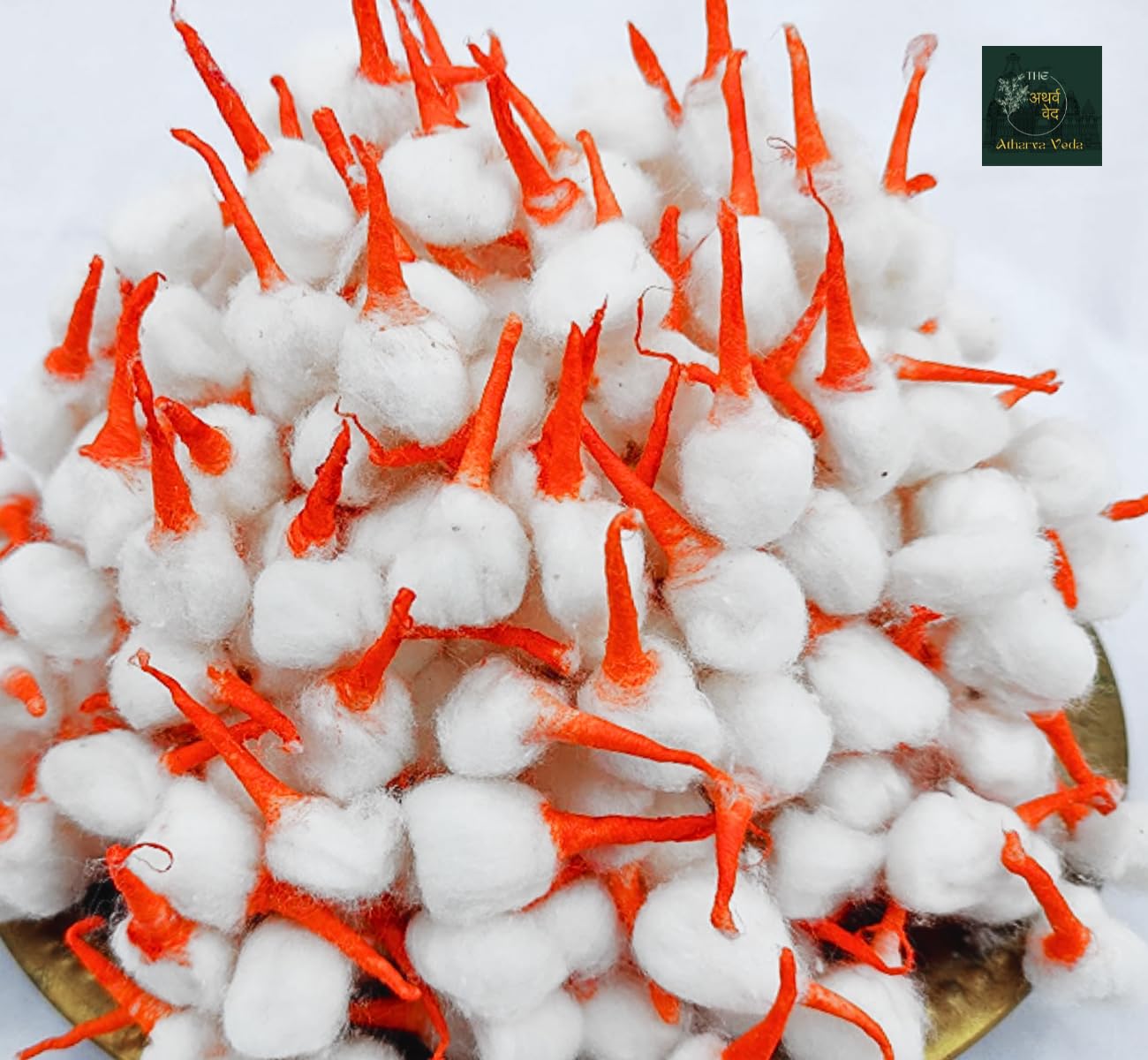 The Atharva-Veda Cotton Wicks for Pooja 1400+ Pc | Phool Batti, Softest ...