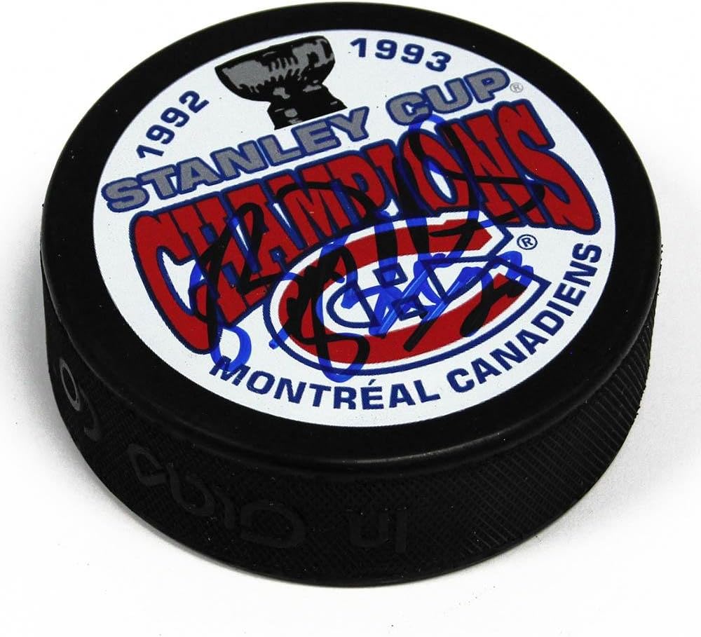 Brian Bellows Autographed Puck - Montreal Canadiens - Autographed NHL ...