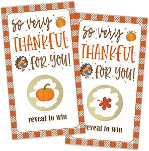 Amazon.com : REWIDPARTY Fall Party Scratch Off Game Cards（32 PCS ...