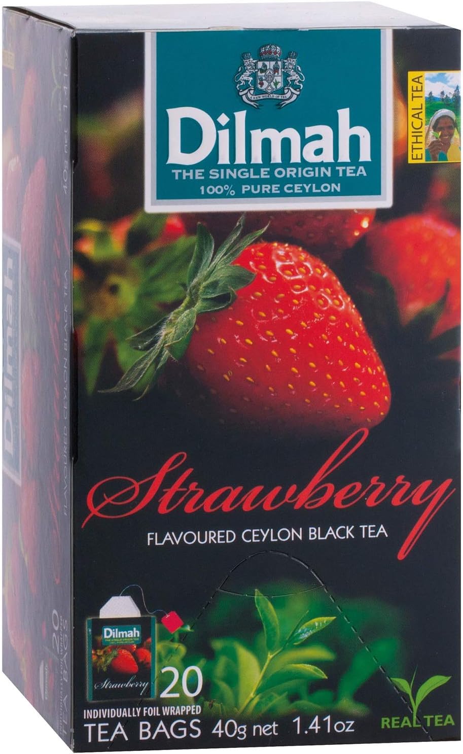 Dilmah tea strawberry flavor, 20 sachets , 40 gm: Buy Online at Best ...