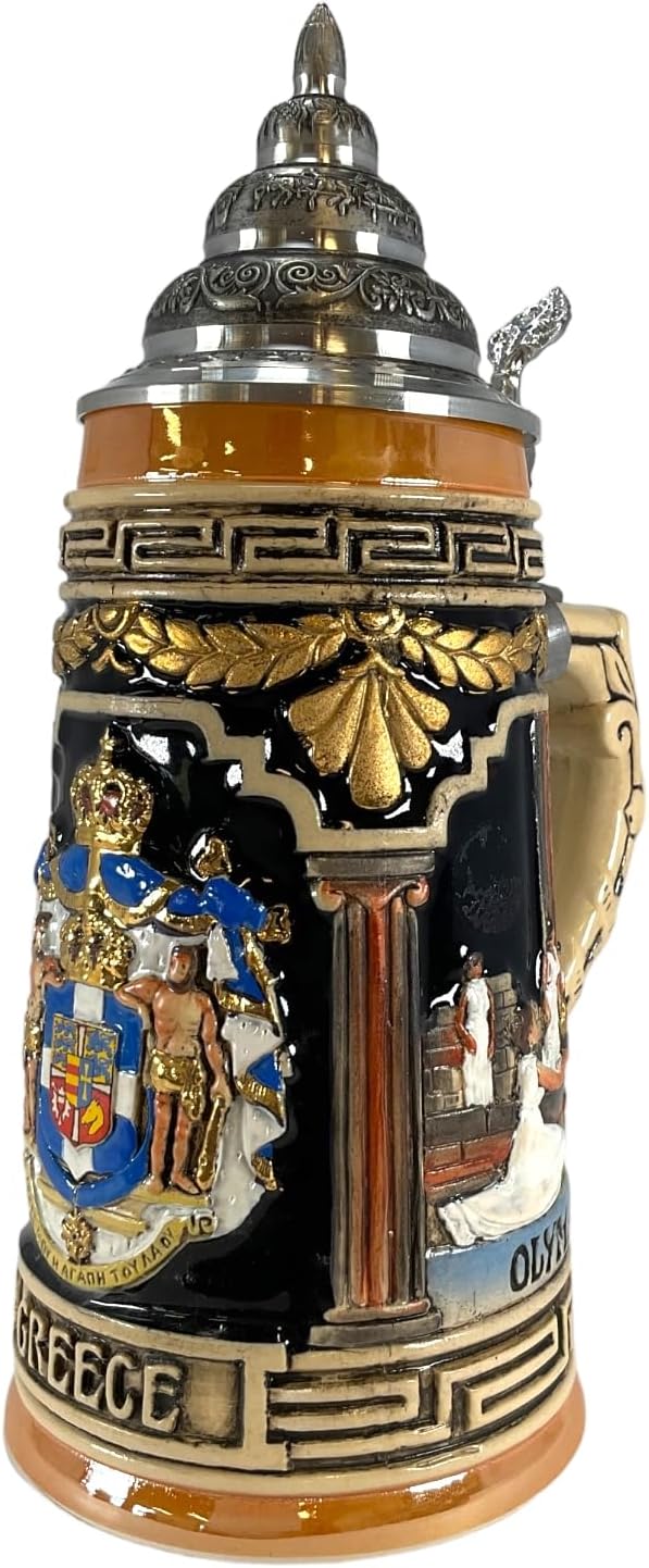Amazon.com | King-Werks Greece German Beer Stein .75L Limited Edition ...