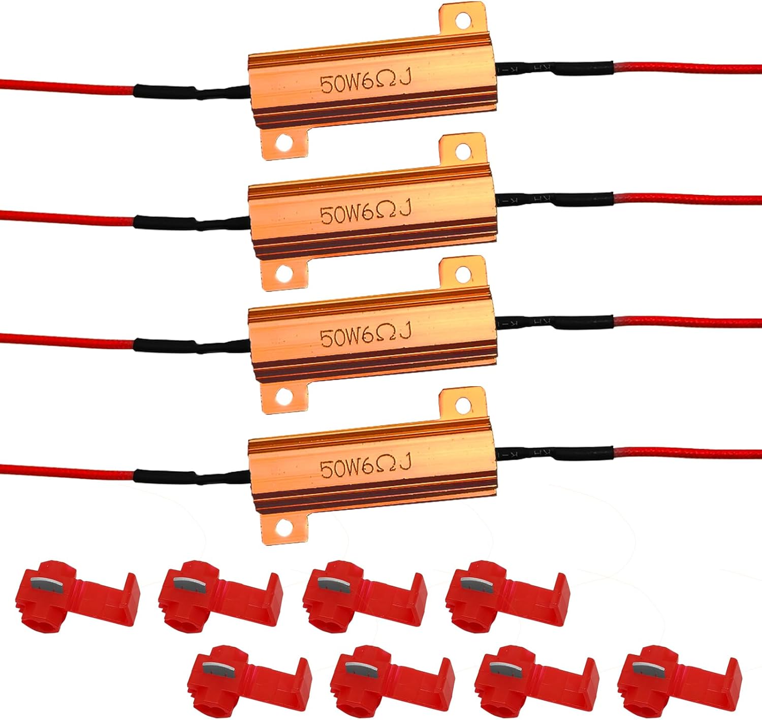 Amazon.com: 50W 6ohm LED Load Resistors Fast Hyper Flash Turn Signal ...