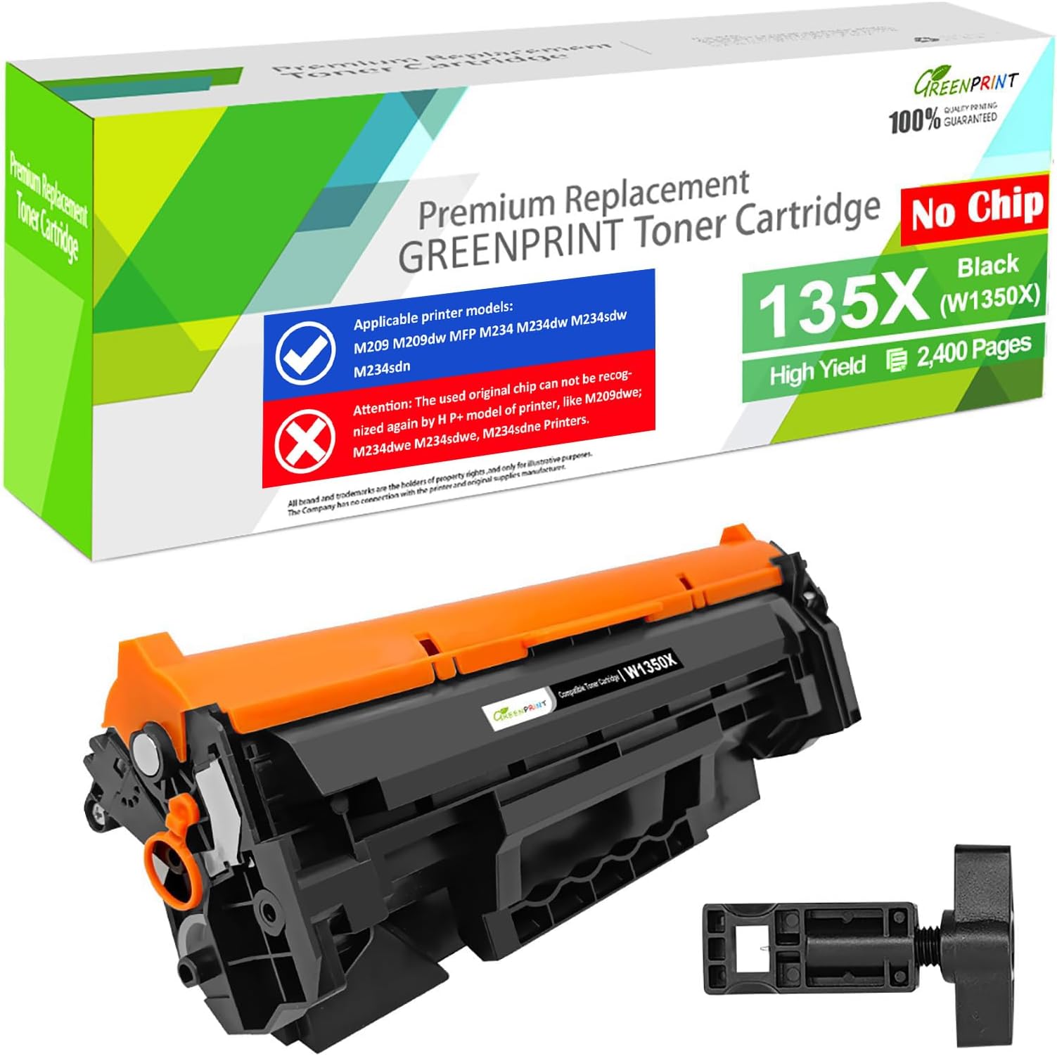 HP 135X W1350X, Negro, Cartucho Tóner de Alta Capacidad Original, de 2. ...