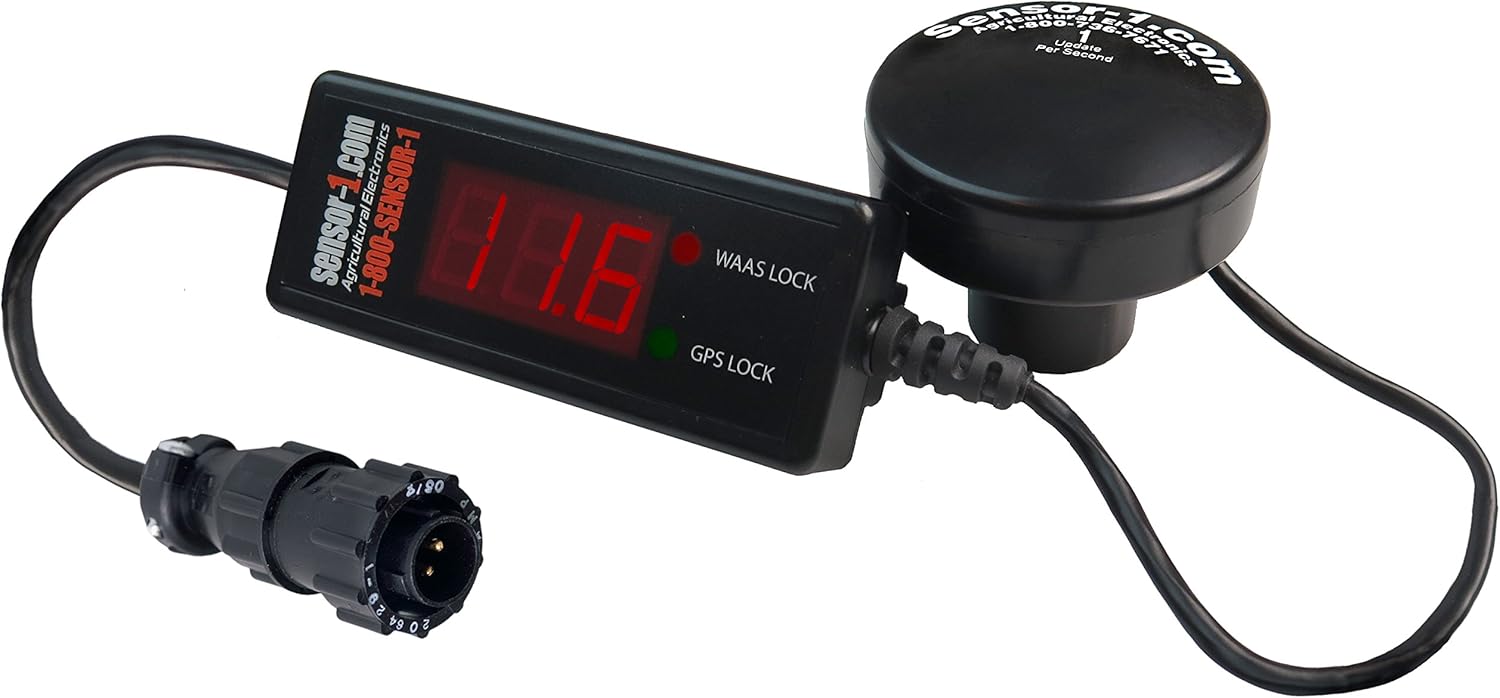 Amazon.com: Sensor-1 DS-GPSMD-D1-BLK 1 Hz GPS Speed Sensor with In-Line ...