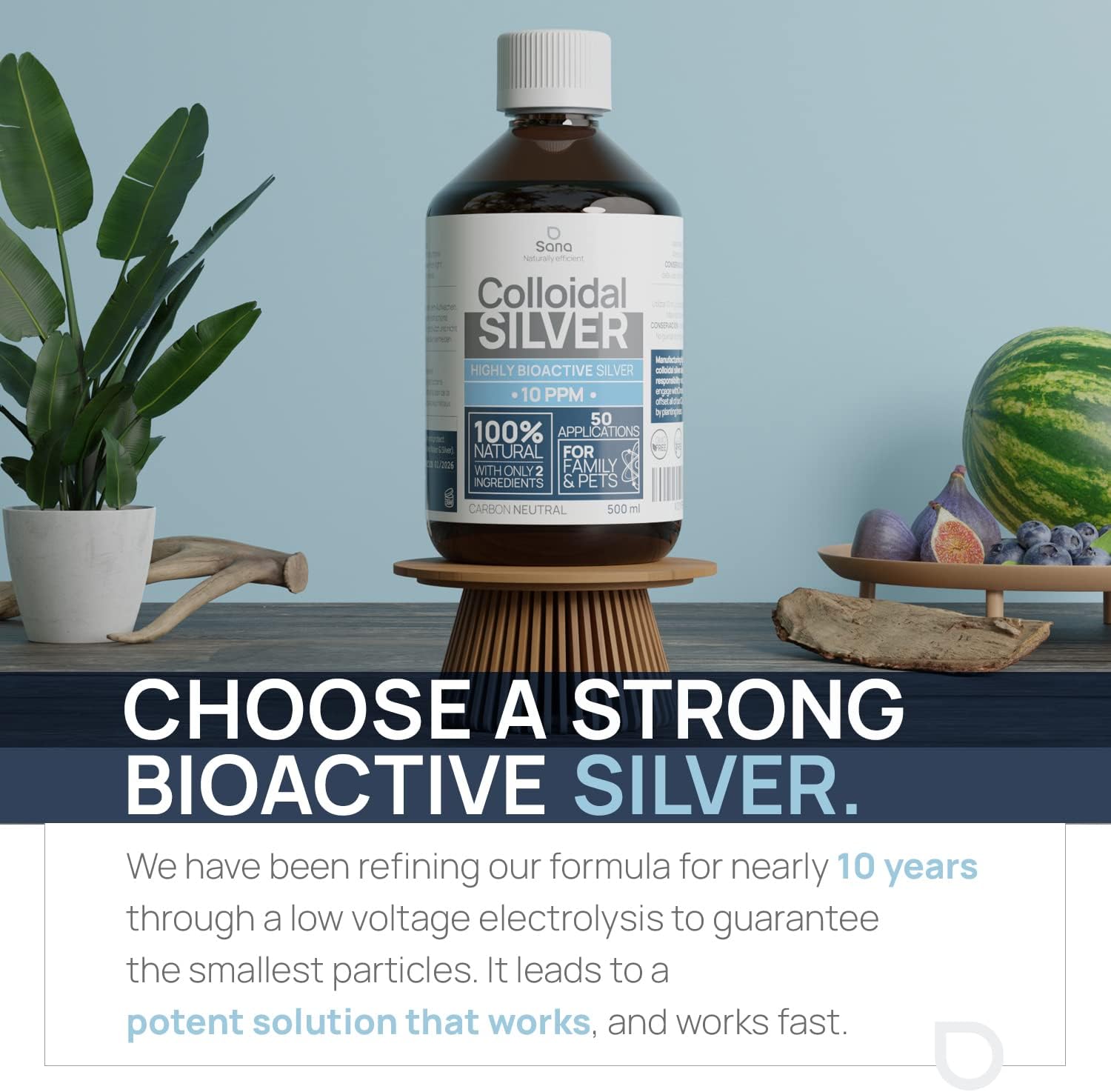 Líquido de plata coloidal 8 fl oz 10 PPM – Agua de plata hidrosol ...