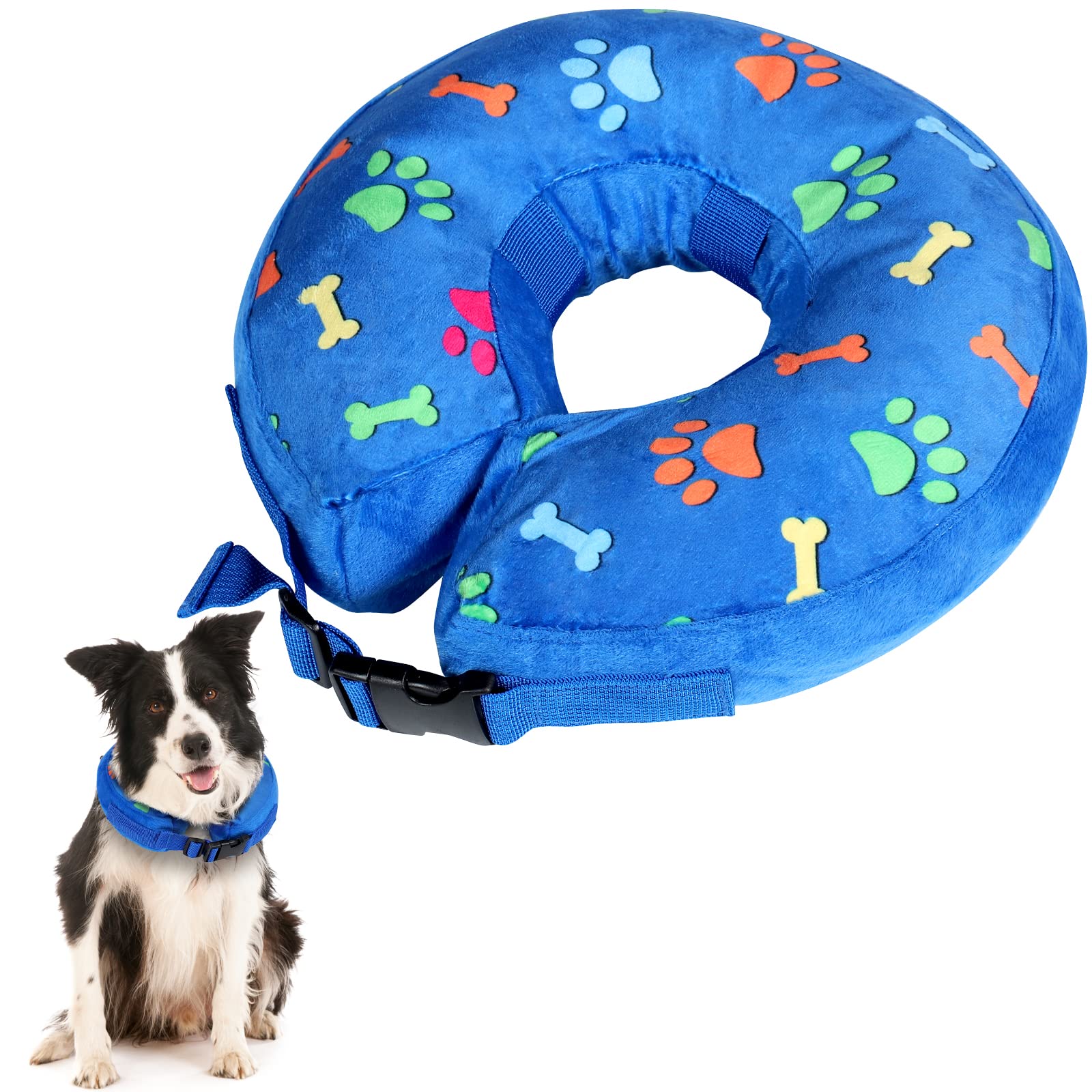 ANWA Inflatable Dog Collar Cat Recovery Collar Inflatable Pet ...