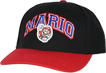 Nintendo Super Mario Hat | Embroidered Mario Adjustable Snapback Hat ...
