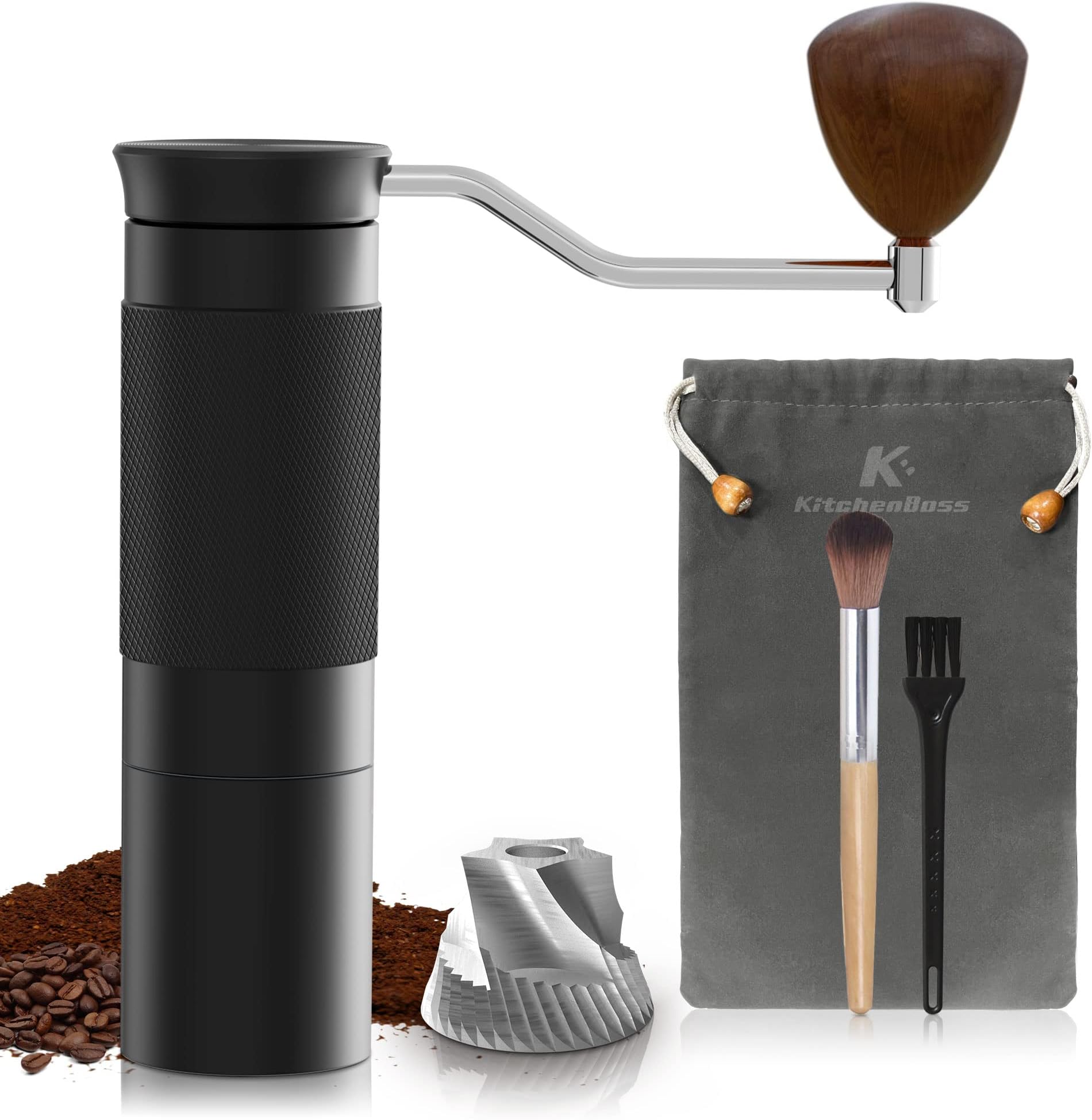 Amazon.com: Manual Coffee Grinder | Coffee Gift Set | 6 Star Conical ...