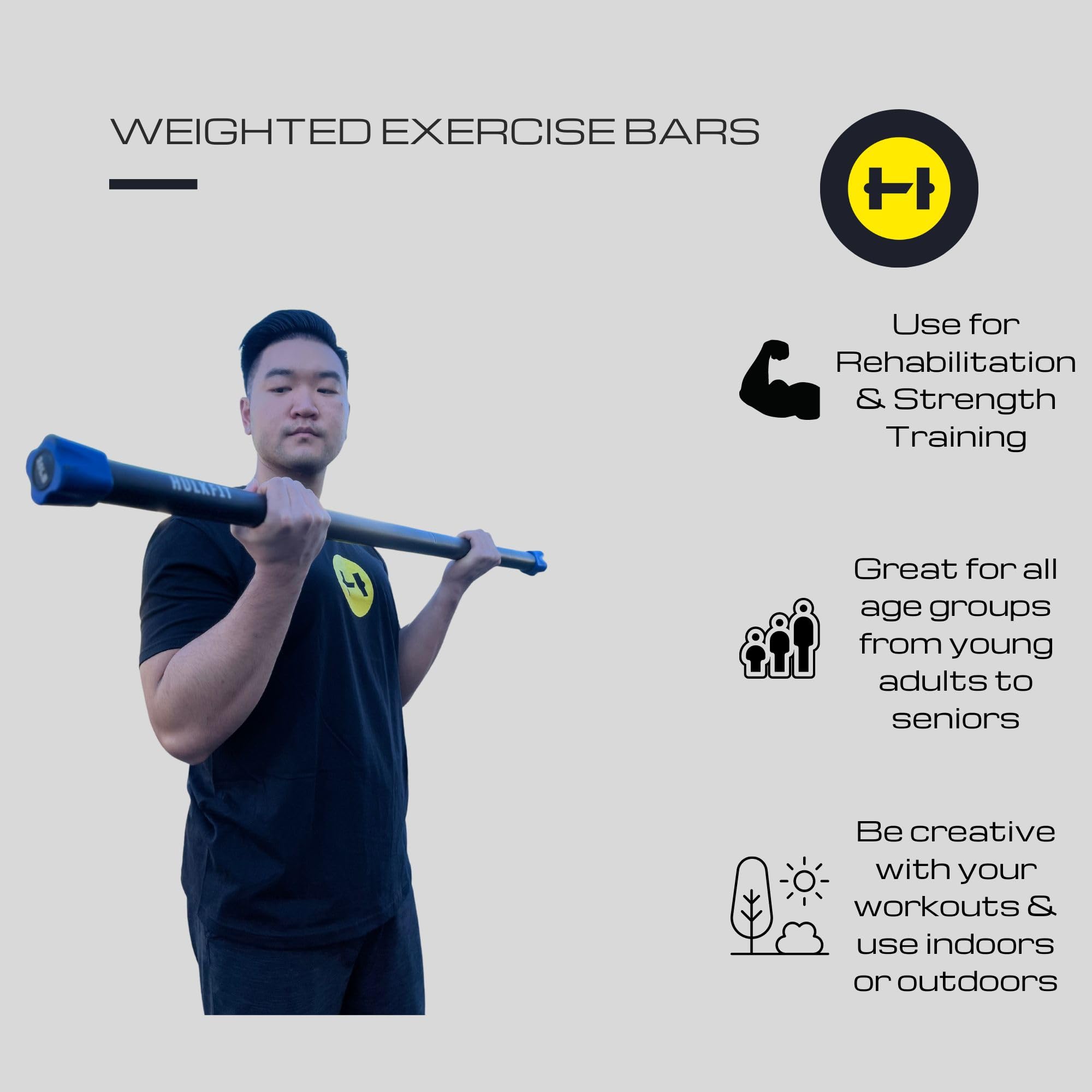 Snapklik.com : HulkFit Total Body Workout Weighted Bar Weighted Workout ...