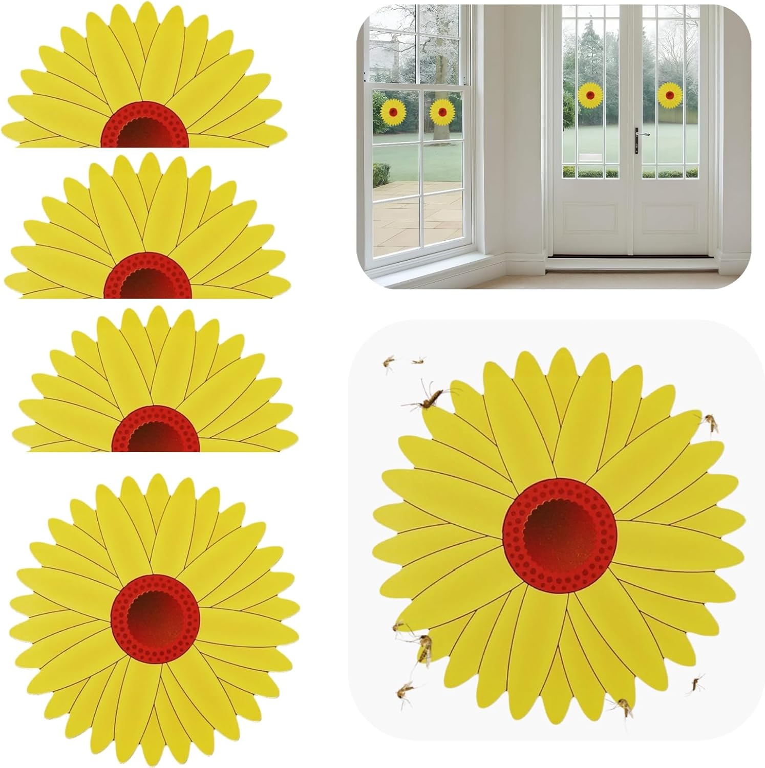 Window Fly Paper for Indoors Sticky,Fly Trap Indoor Non-Toxic ...