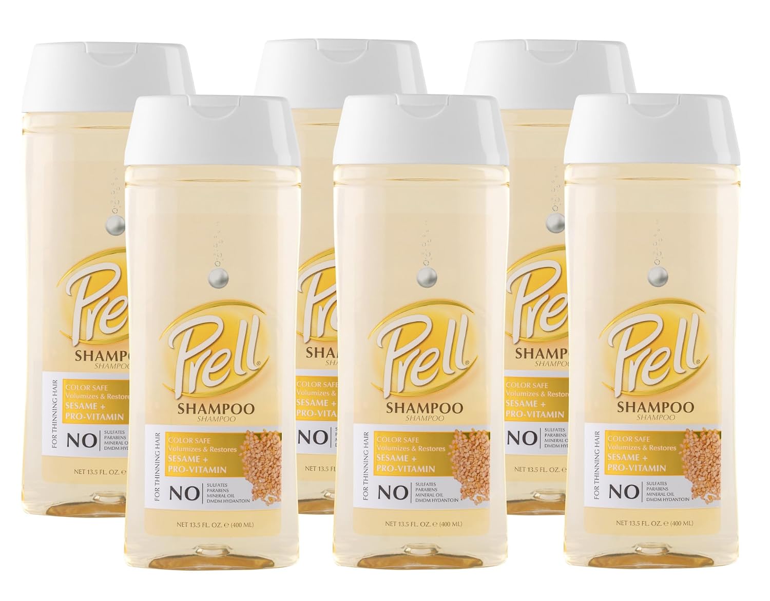 Amazon.com : Prell Sesame + Pro-Vitamin Shampoo for Thinning Hair ...
