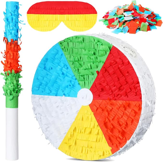 Amazon.com: Seenelling 11.8 Inch Beach Ball Piñatas Summer Piñatas with ...