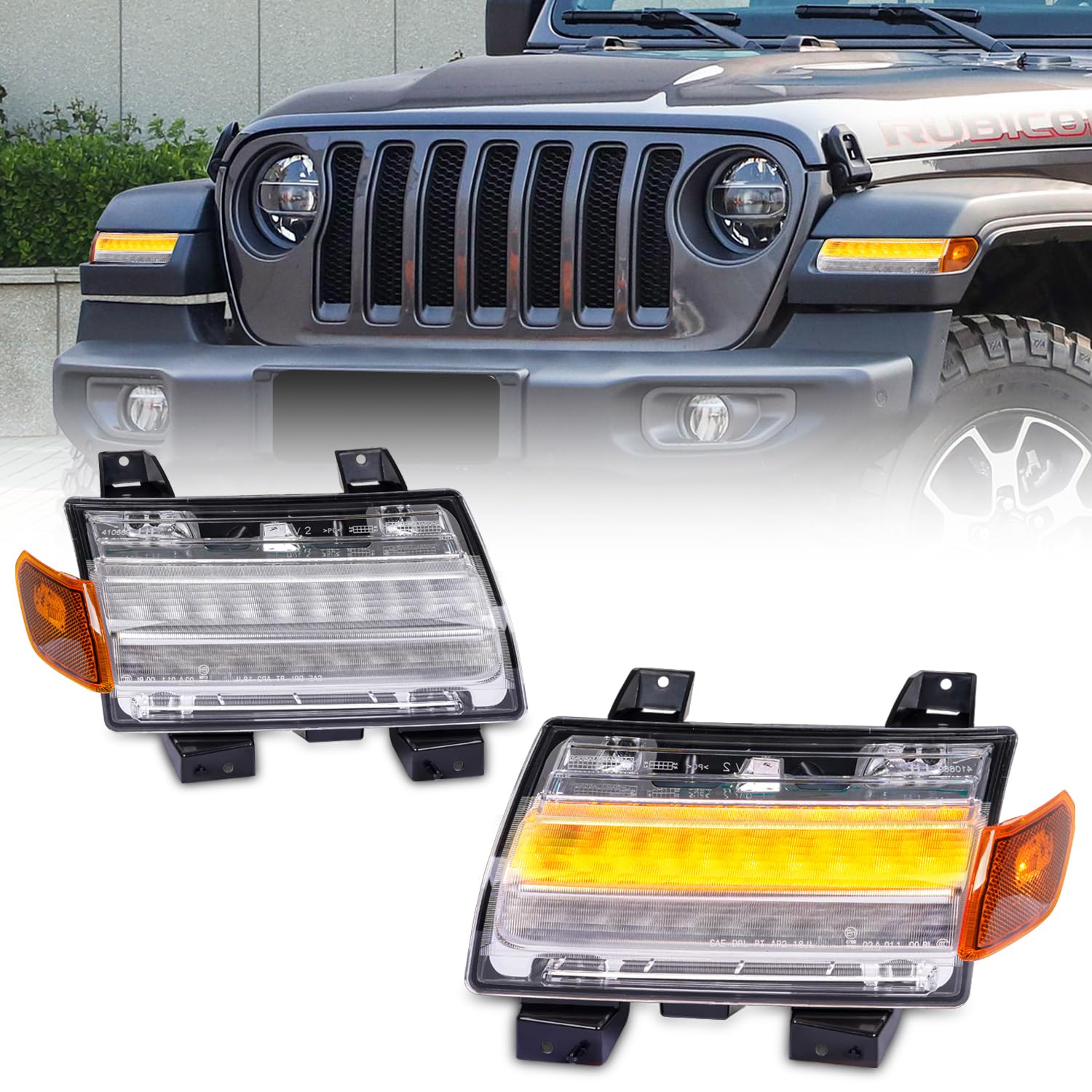 Amazon.com: Archaic Full LED Fender Light Kit for Jeep Gladiator ...