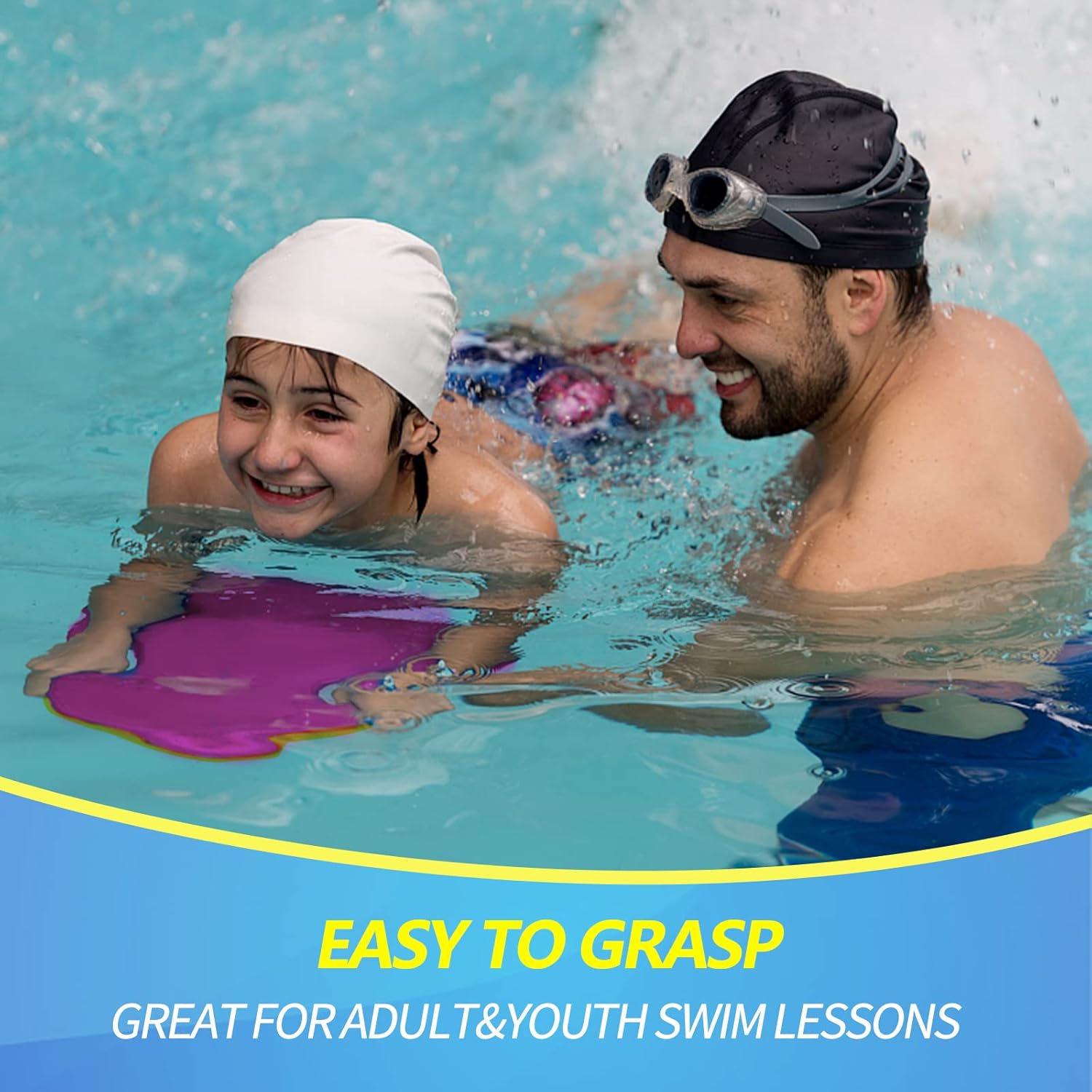 Swim Kickboard – Swim Float Board for Kids and Adults, Perfect for ...