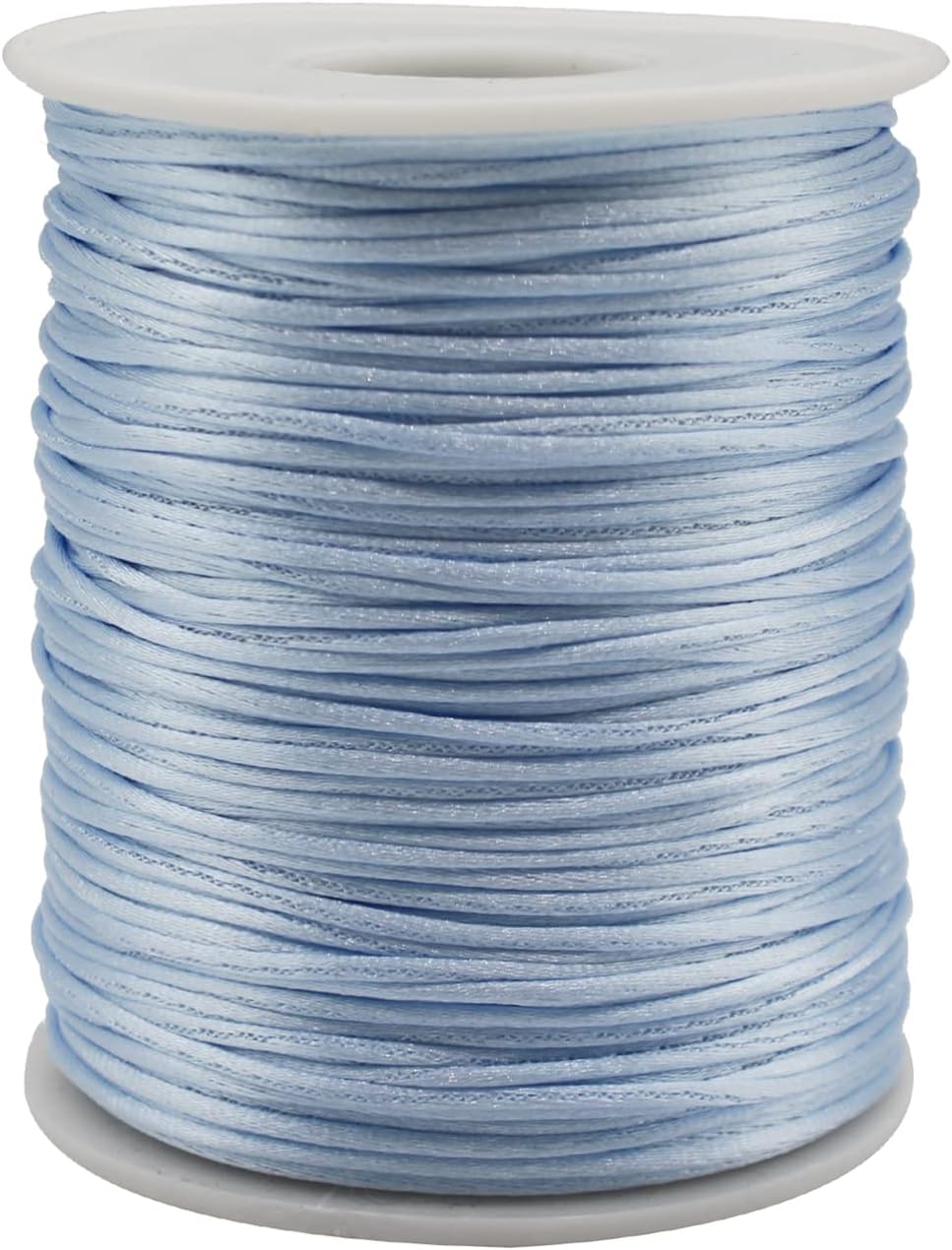 Amazon.com: Dortrue Light Blue Nylon Cord Satin String 1mm x 109 Yards ...