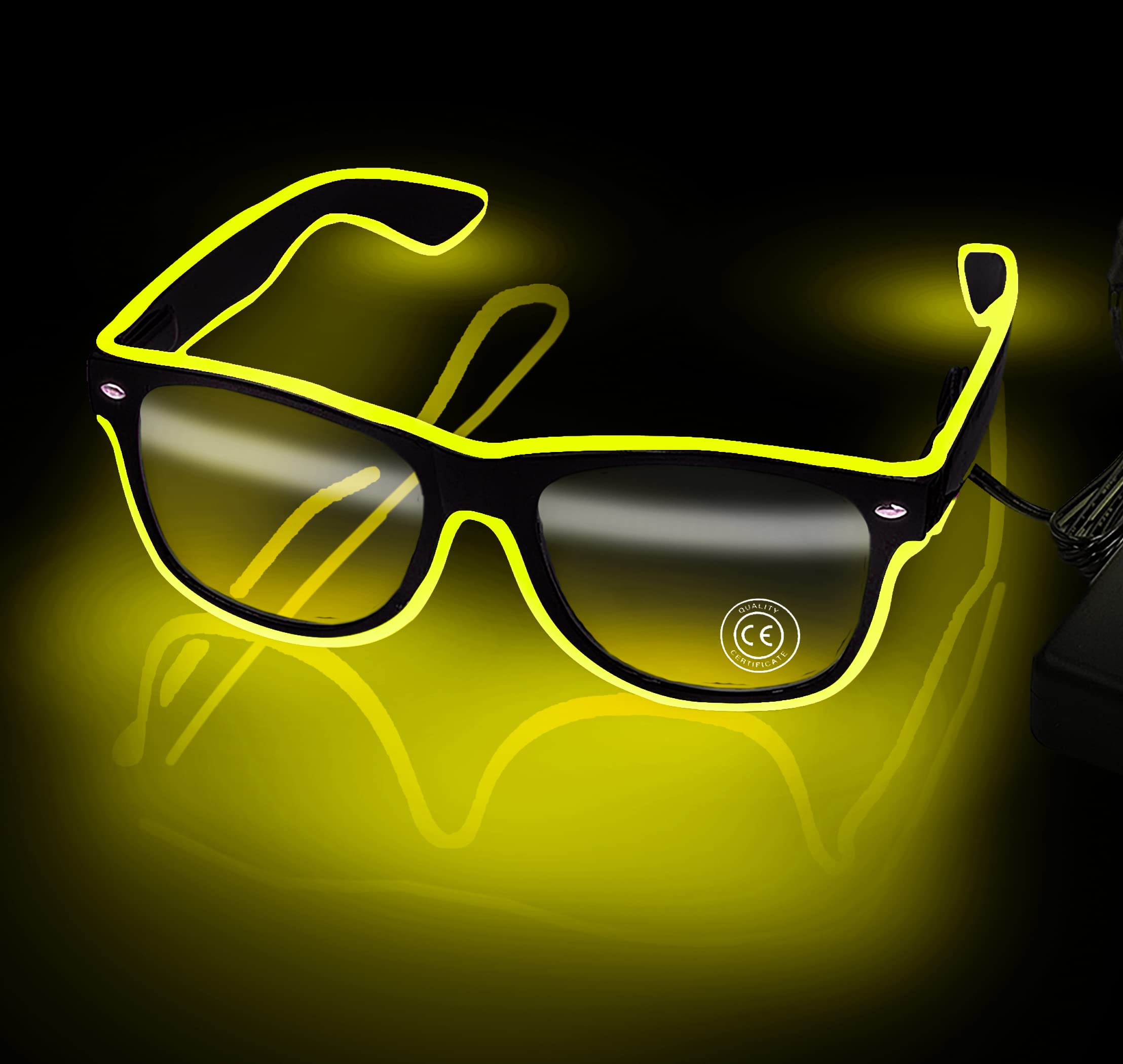 Lms Led Glasses Light Up El Wire Rave Shutter Glasses | Desertcart INDIA